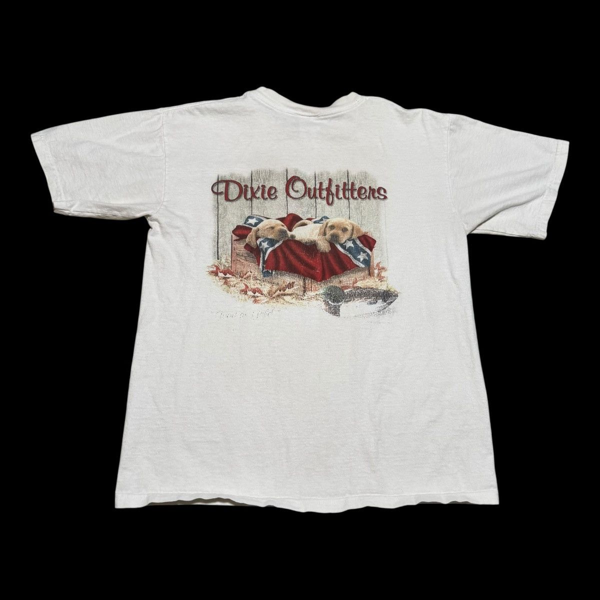 Anvil 2000s Dixie Outfitters Double Sided Puppy Shirt Men's S | Grailed