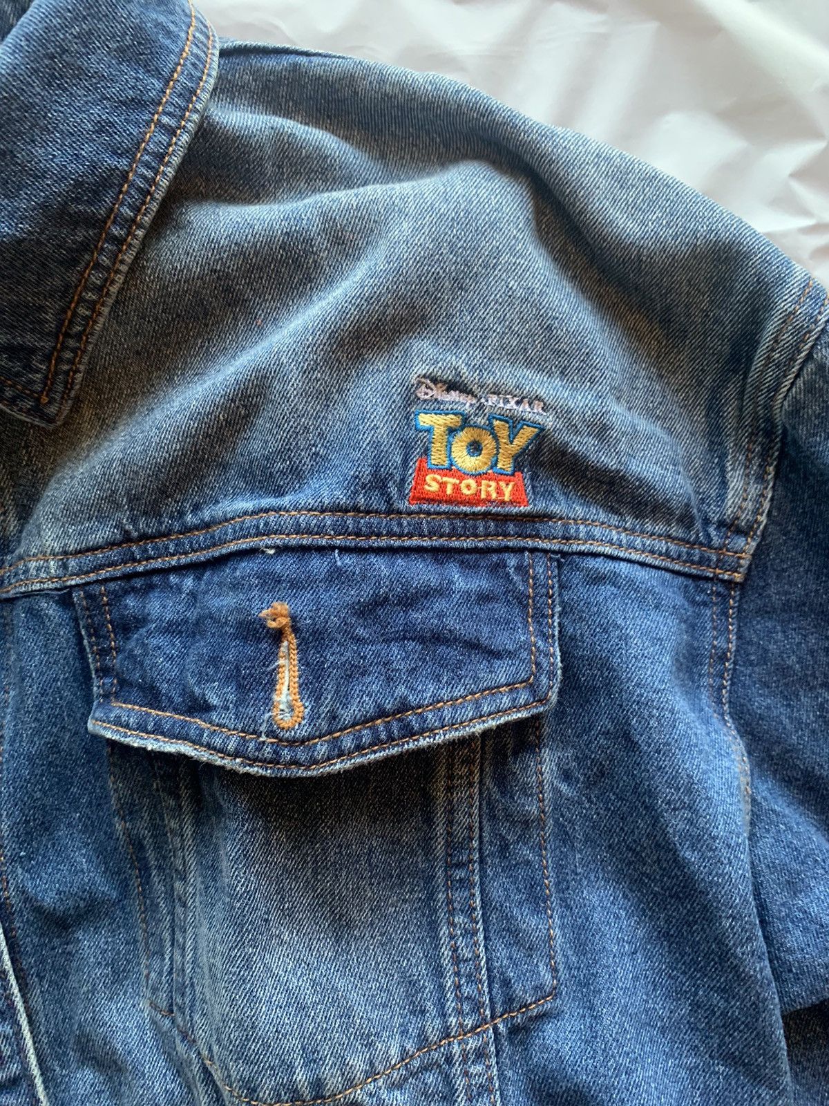 Vintage *RARE** 1990s Disney Toy Story Denim Jacket | Grailed