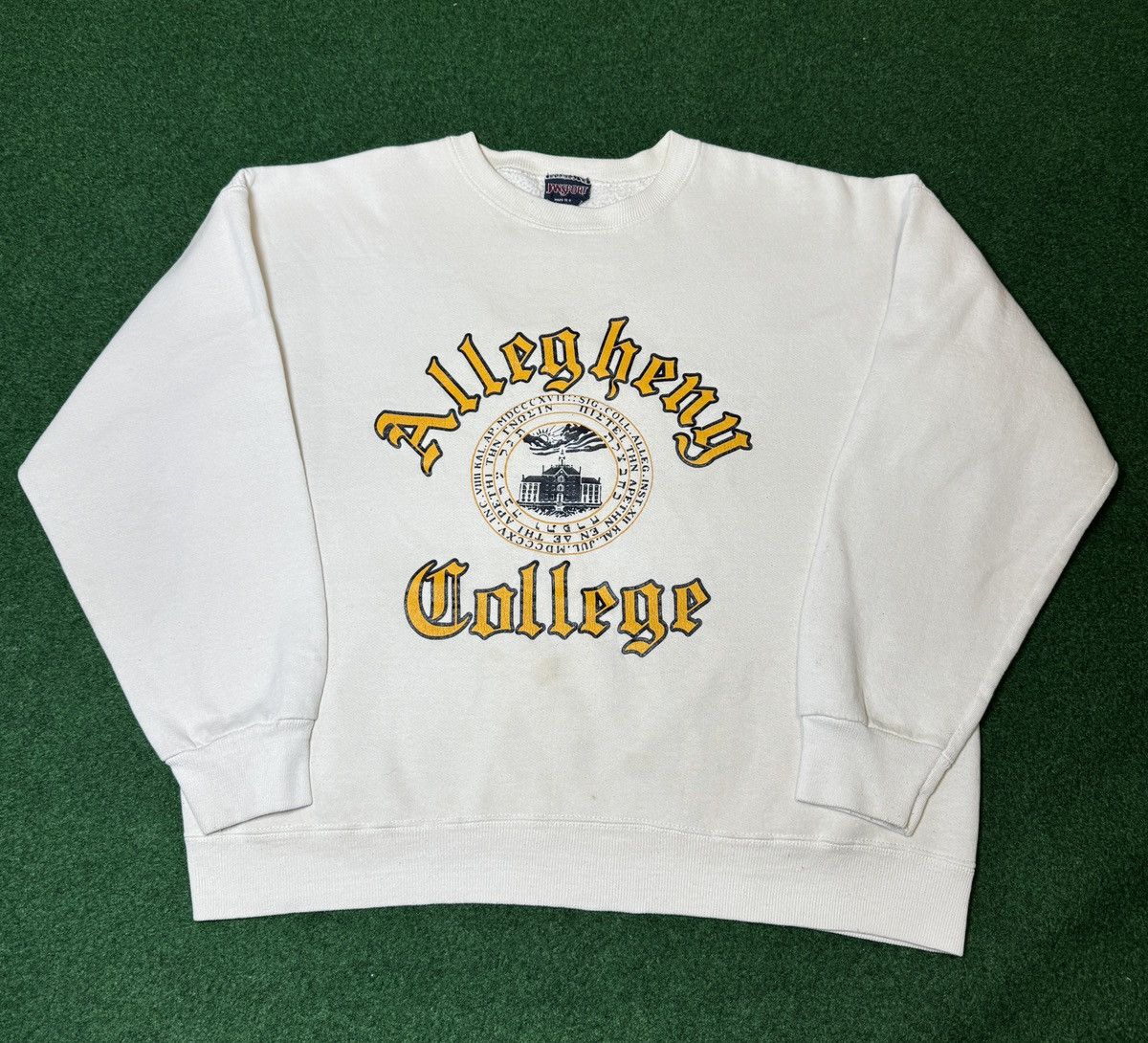 Jansport × Vintage Vtg 90s Allegheny College Old English Font Boxy ...