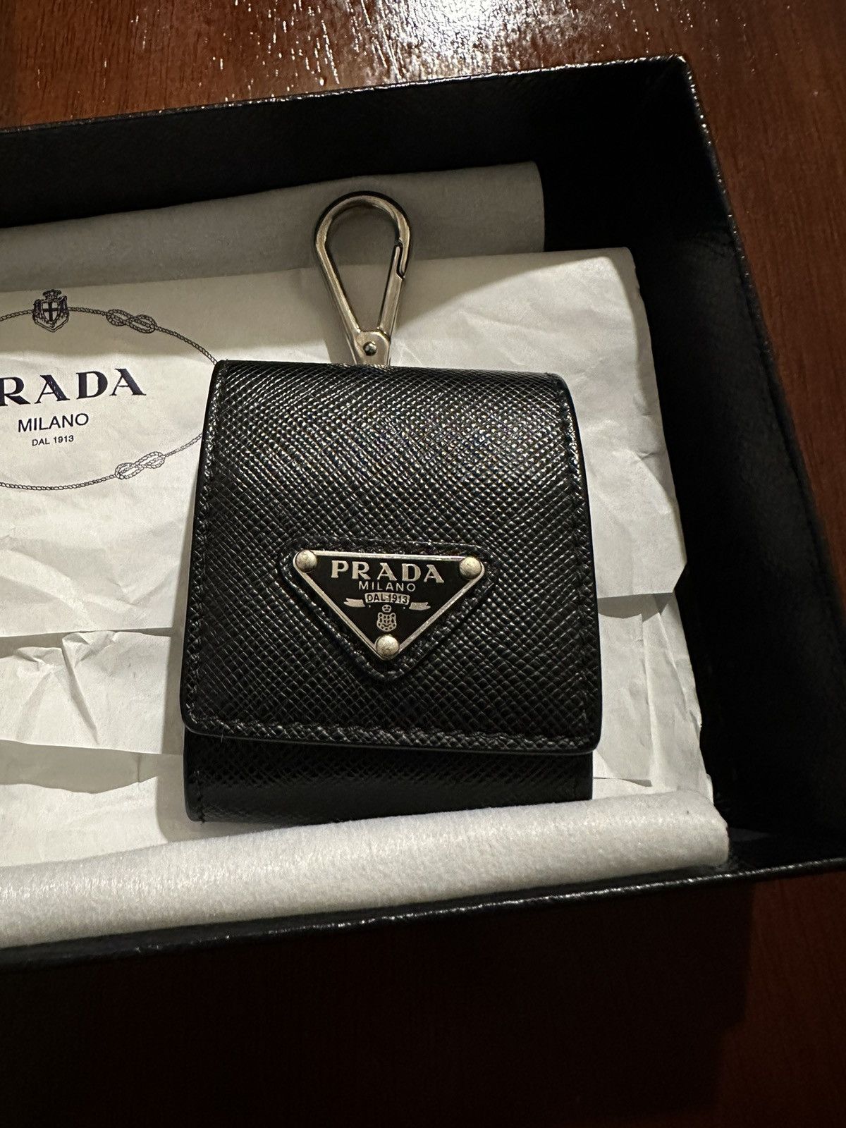 Prada Prada Saffiano AirPod Case | Grailed