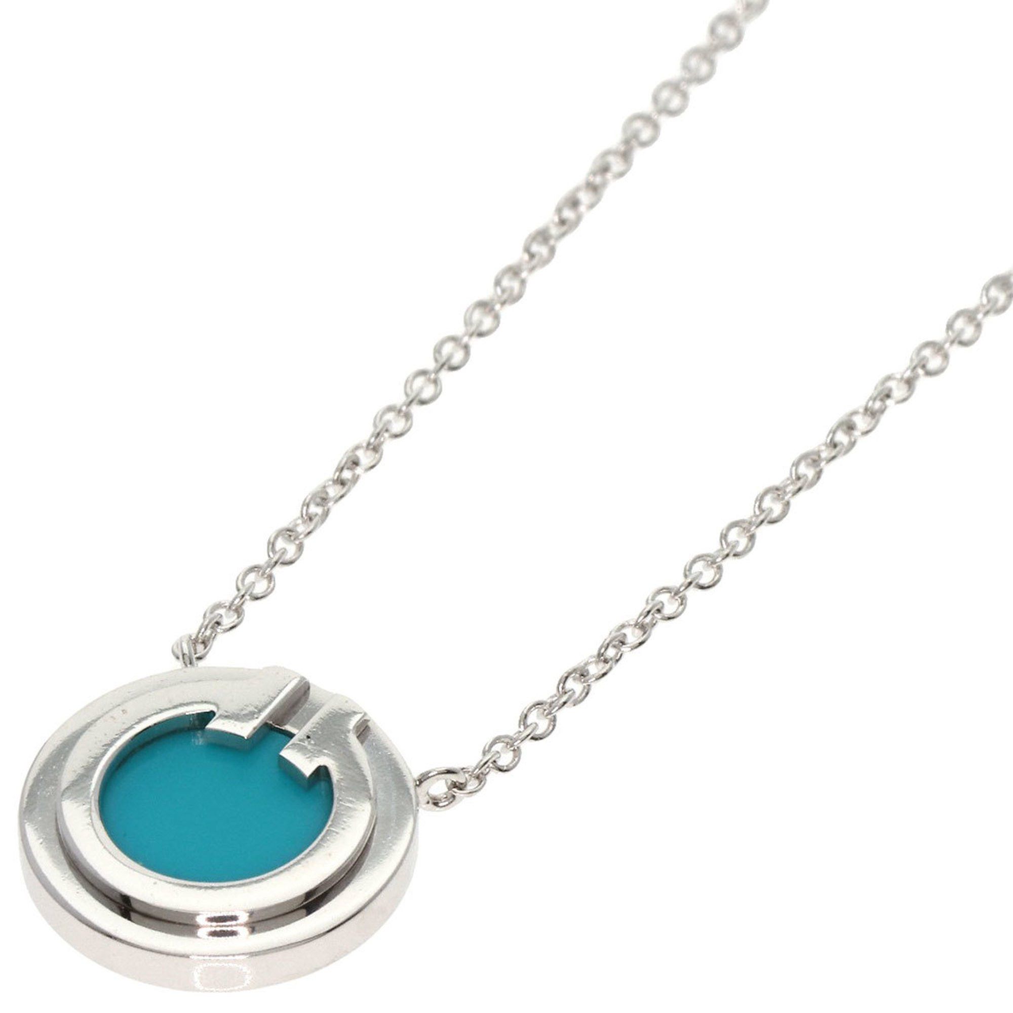 Tiffany & Co. Tiffany T TWO Circle Turquoise Limited Edition Necklace ...