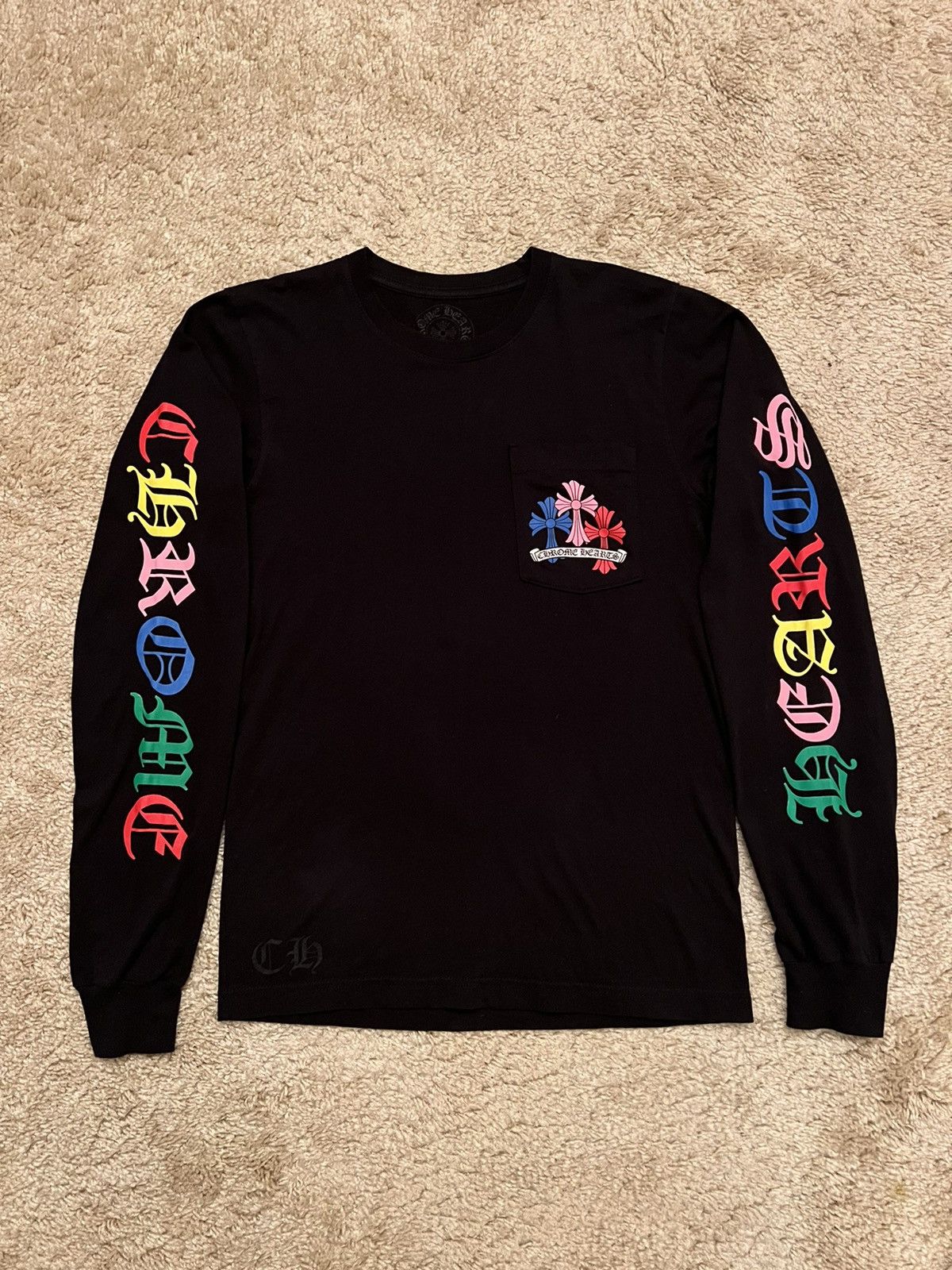 Chrome Hearts Chrome Hearts Multicolor Cross Cemetery Long Sleeve T ...