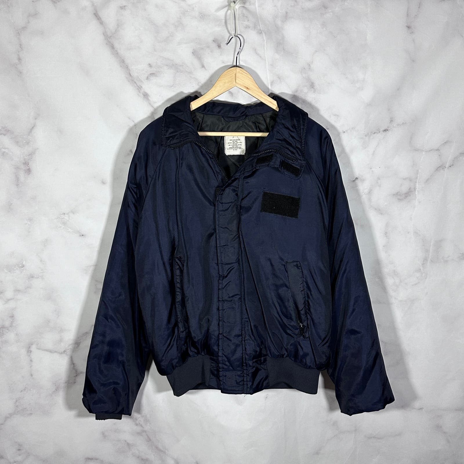 Bomber Jacket × Military × Vintage Navy Cold Weather Bomber Jacket ...