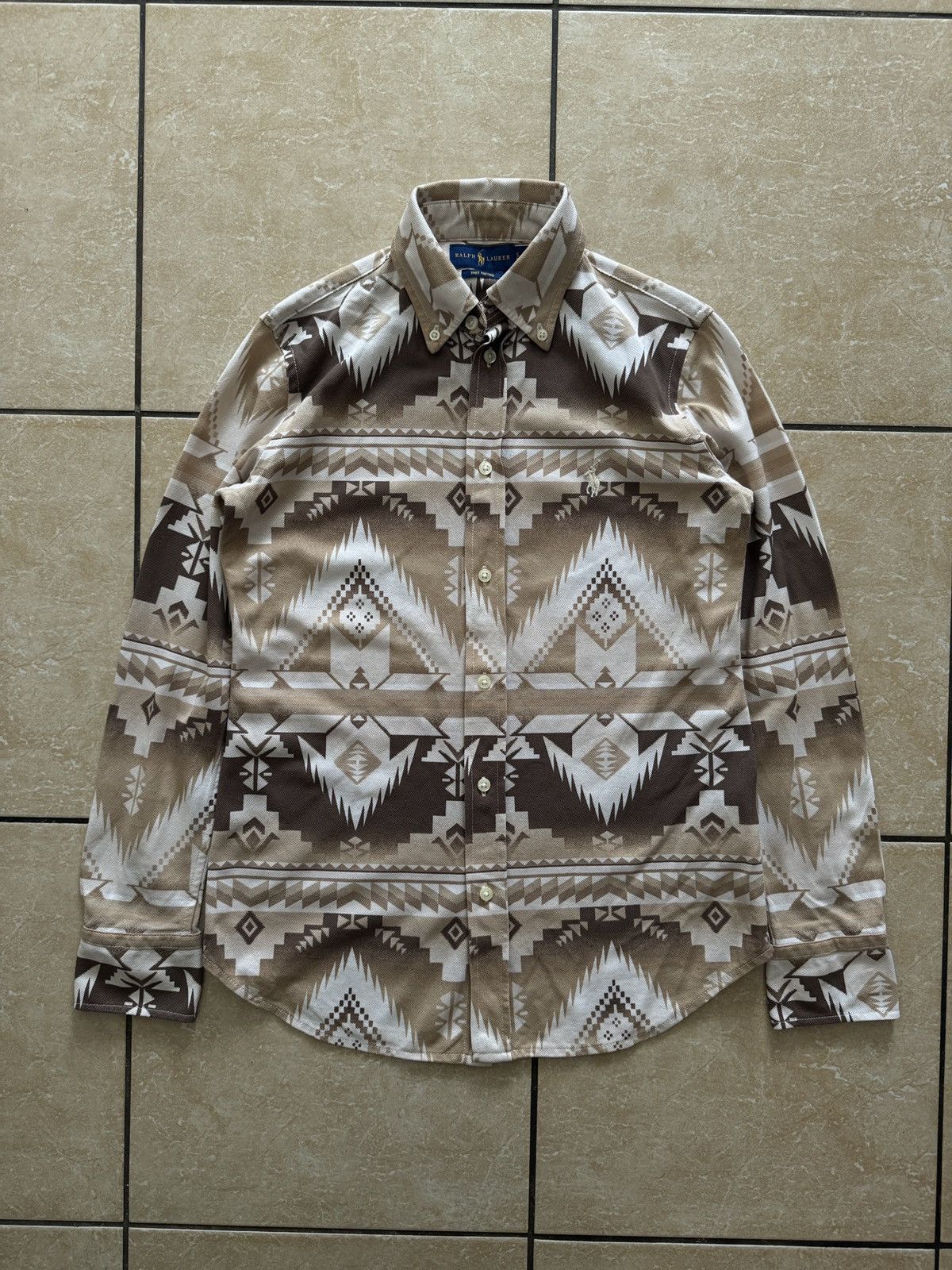 Navajo × Polo Ralph Lauren × Streetwear Polo Ralph Lauren Aztec Navajo print Shirt | Grailed