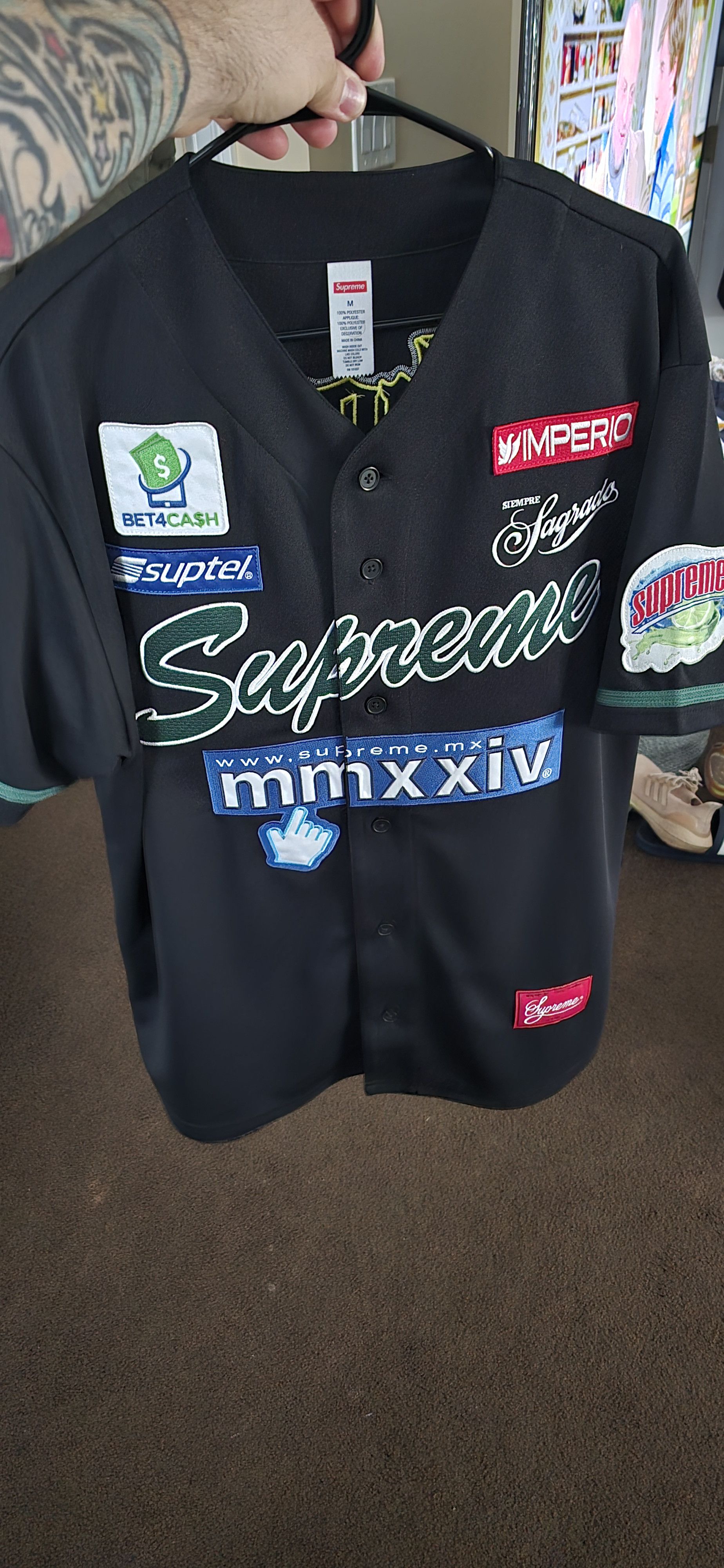 Supreme Supreme chosen baseball jersey | Grailed
