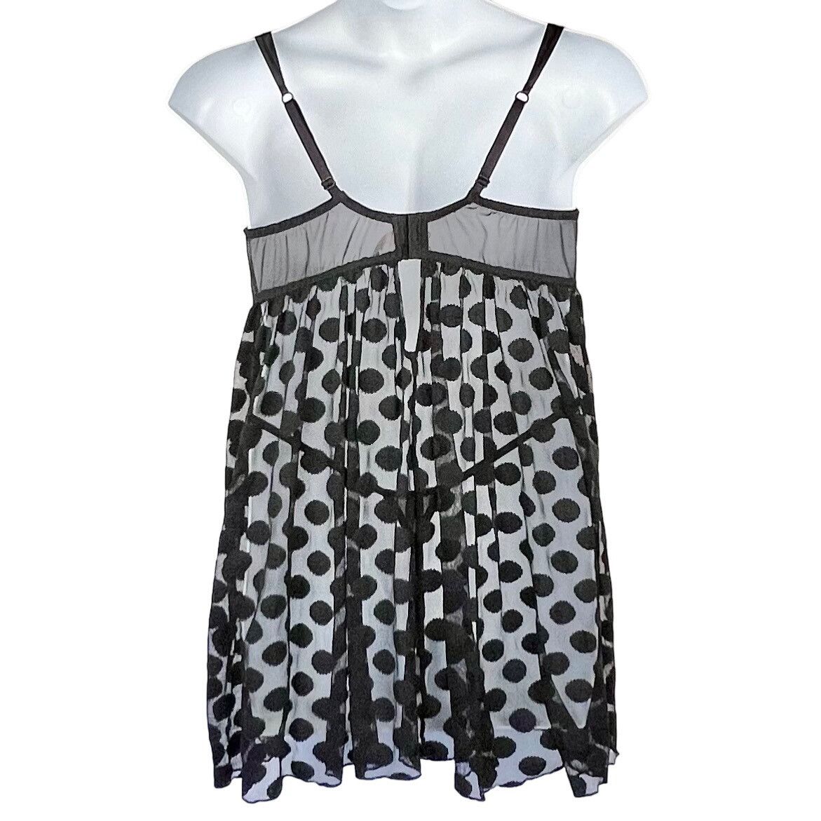 Other Lane Bryant Cacique Intimates Sheer Black Polka Dot Lingerie ...