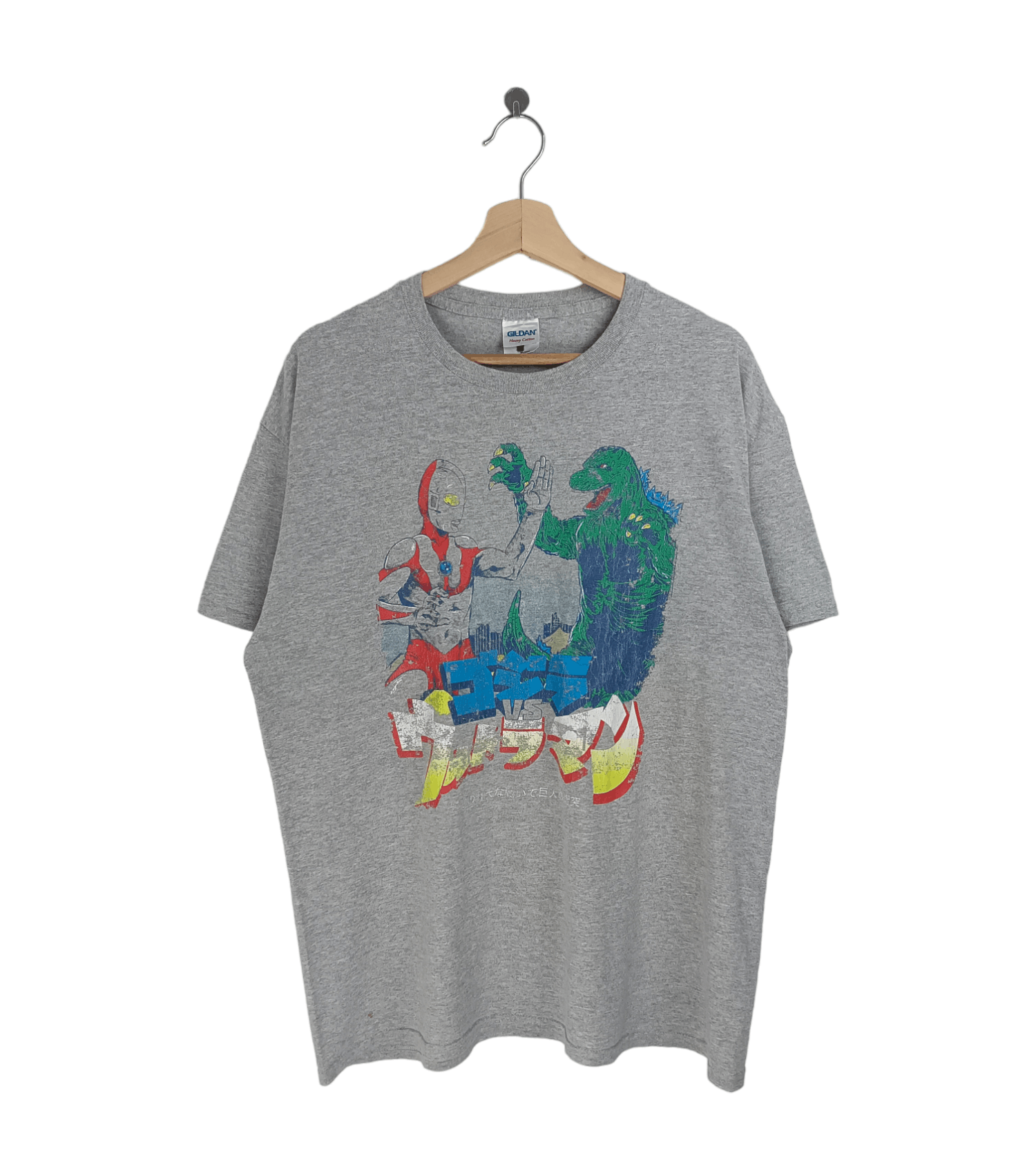 Vintage VINTAGE Y2K ULTRAMAN VS SHIN GODZILLA VERY RARE🔥 TEE | Grailed