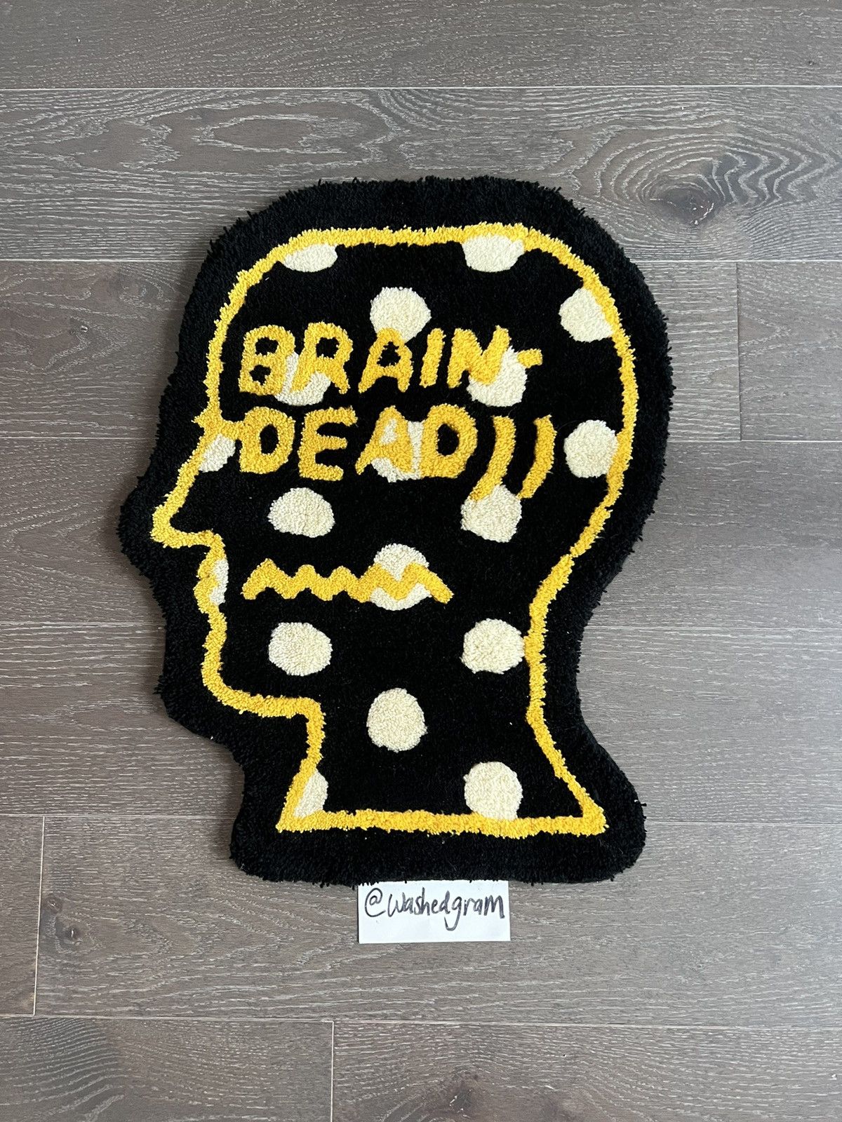 Brain Dead Polka Dot Rug Yellow White Black | Grailed