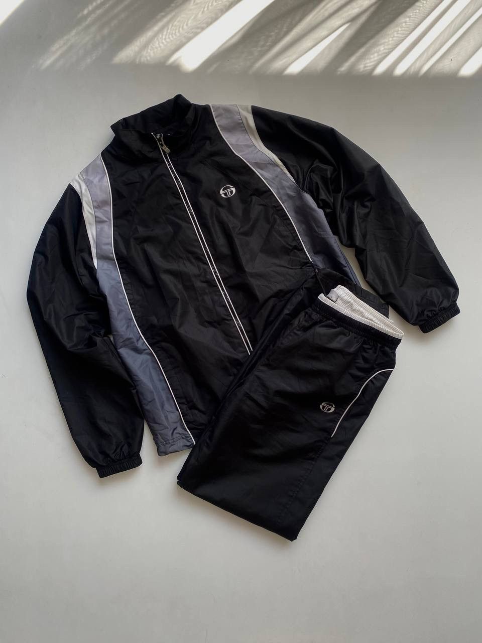Sergio Tacchini × Vintage Vintage Sergio Tacchini tracksuit black | Grailed