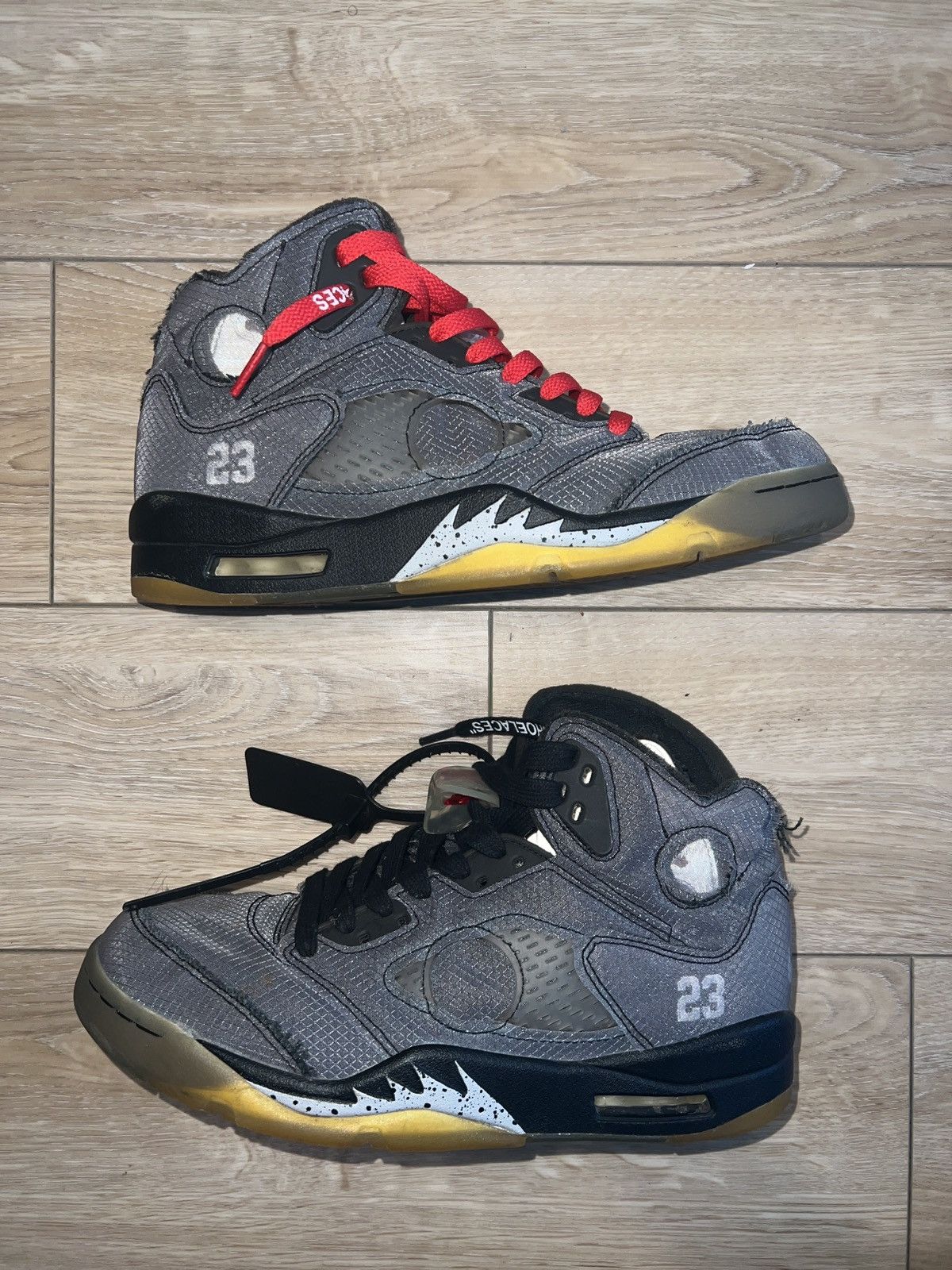 Nike Off-White Jordan 5 Muslin | Grailed