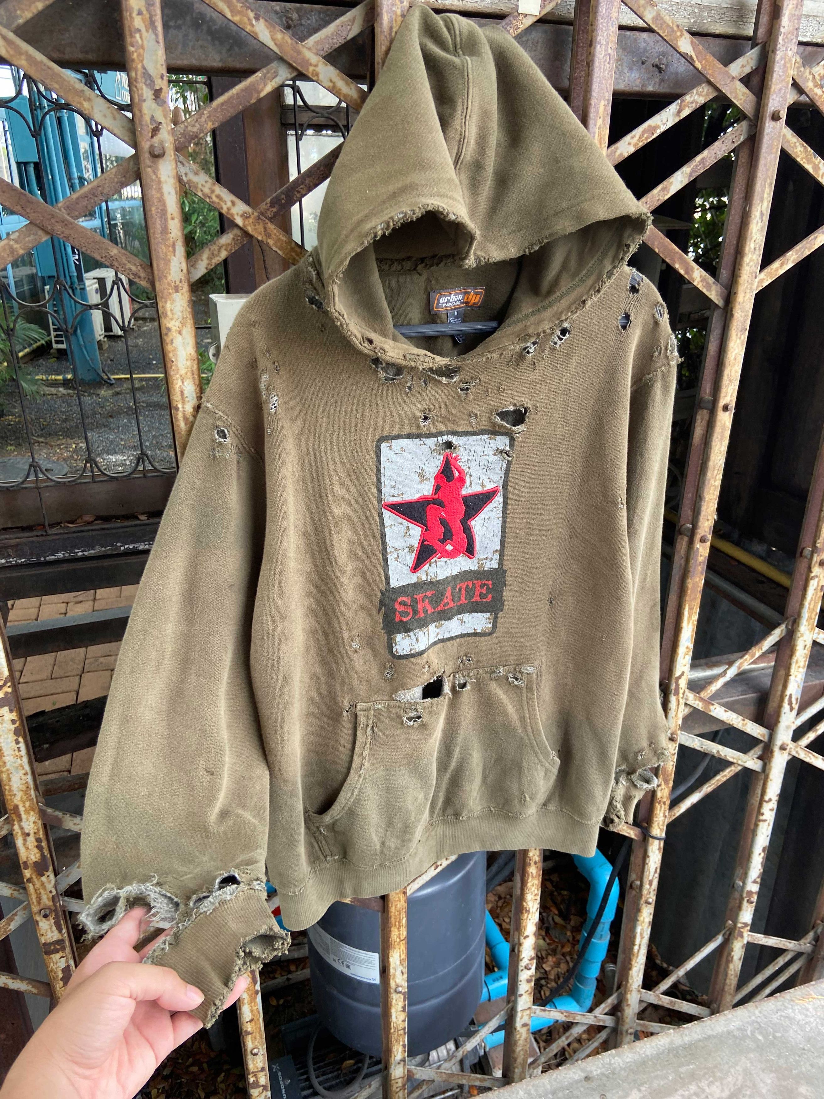 Vintage (M) Thrashed Vintage Urban Pipeline Hoodies | Grailed