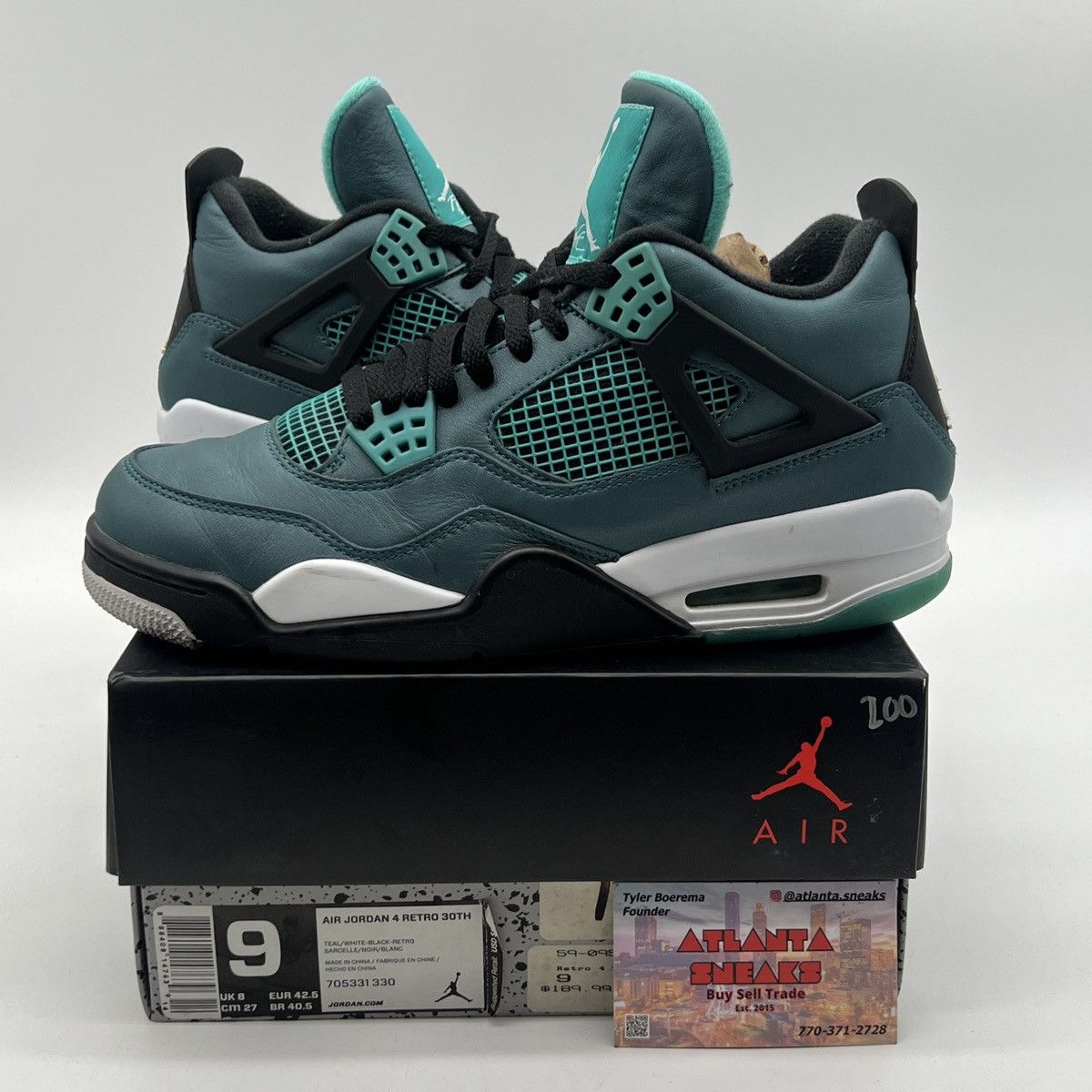 Jordan Brand Air Jordan 4 teal | Grailed