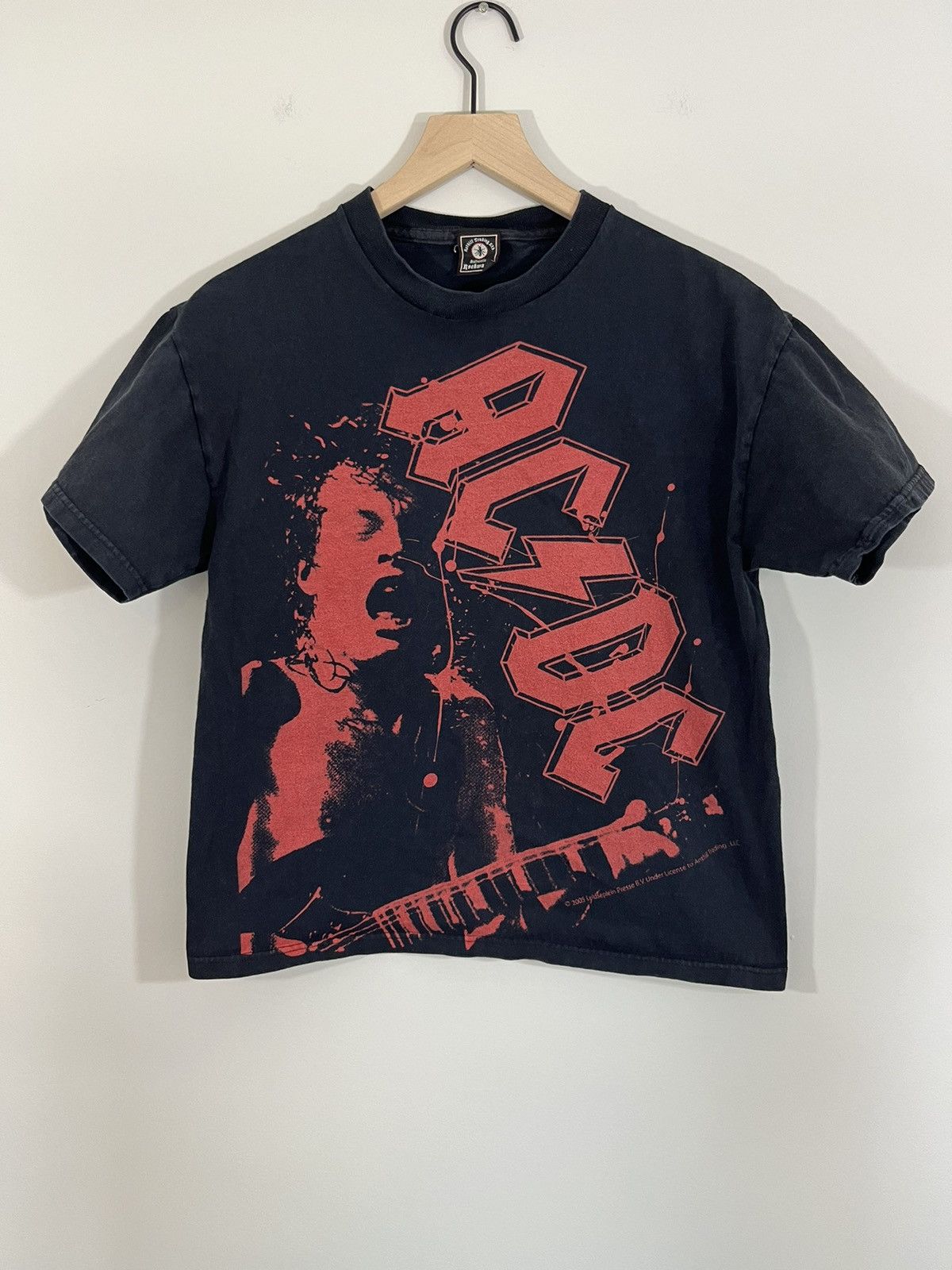 AC/DC × Band Tees × Vintage ACDC Faded Black 2000s Band Tee | Grailed