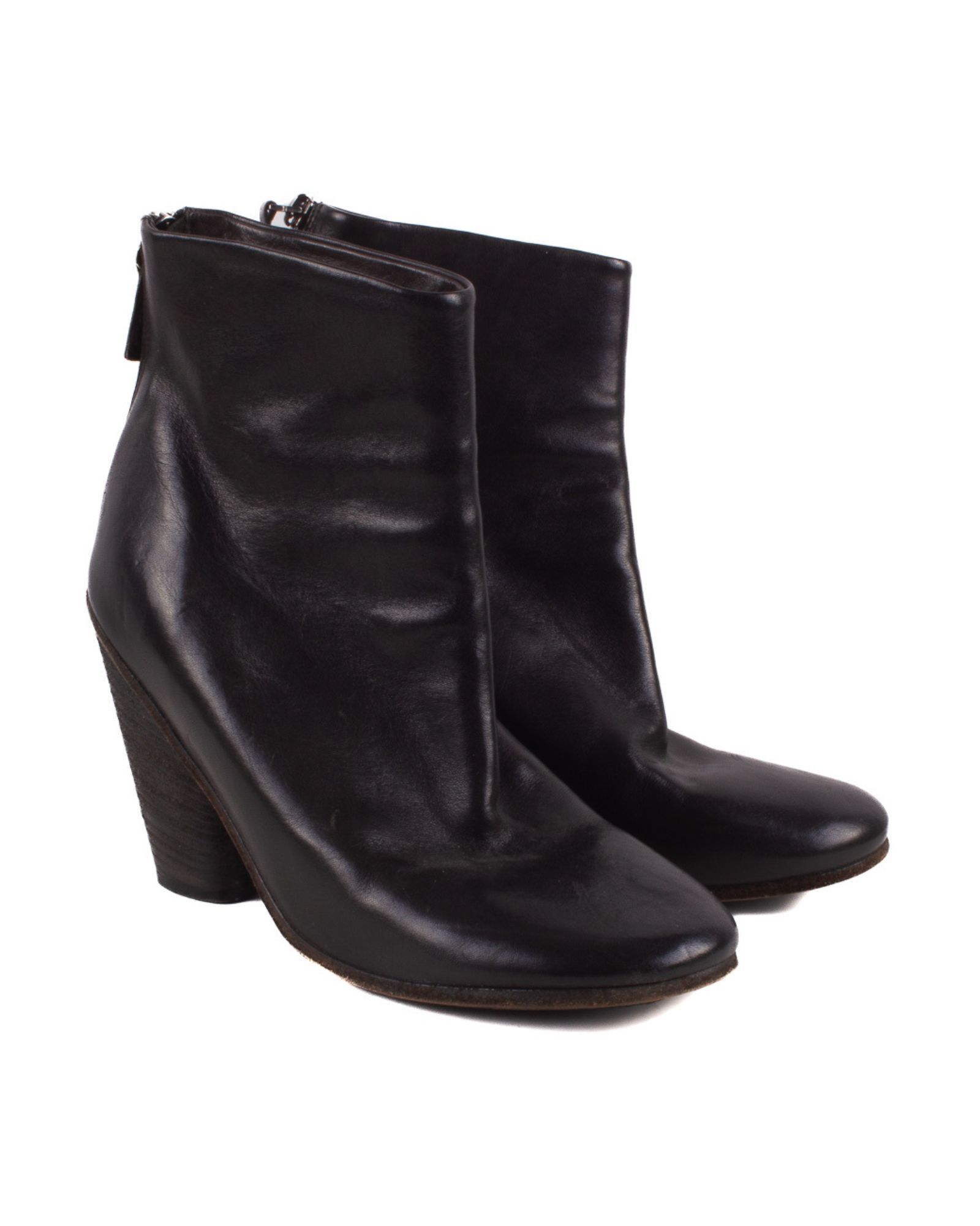 Marsell MARSELL BLACK LEATHER ANKLE BOOTS BOOTIES | Grailed