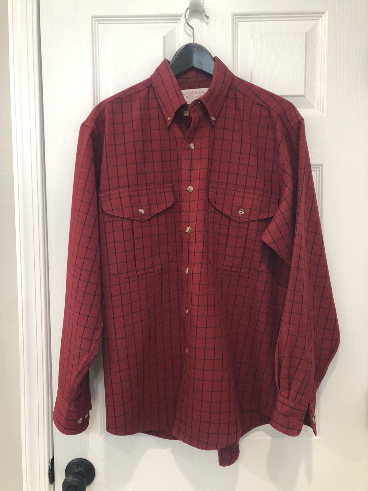 Filson Filson Red Plaid Wool Button Down Shirt | Grailed