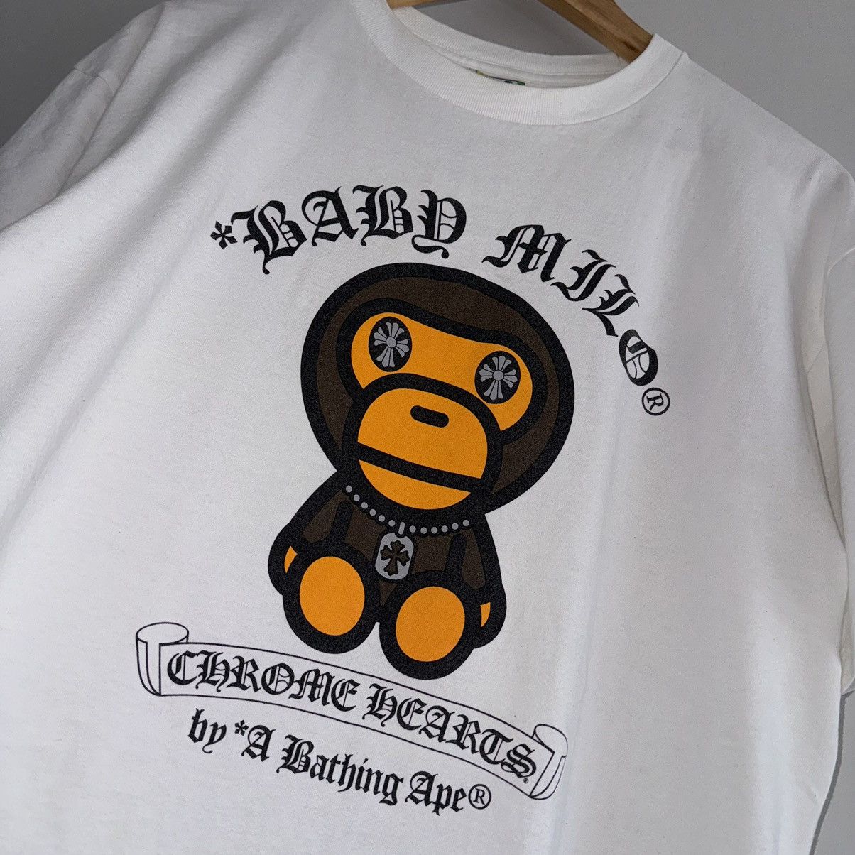 Bape Bape x Chrome Hearts Baby Milo Tee | Grailed