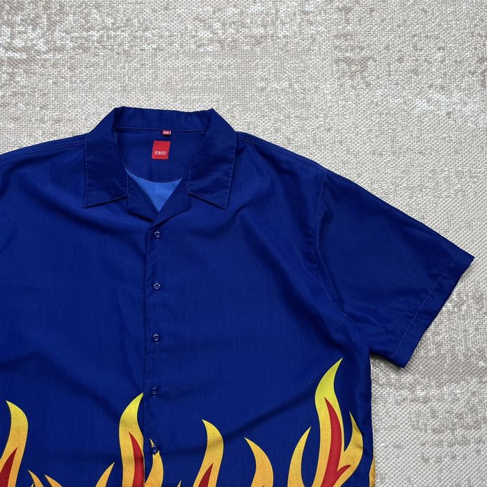 Vintage Vintage Flame Short Sleeve Shirt Ricky Trailer Park Boys | Grailed