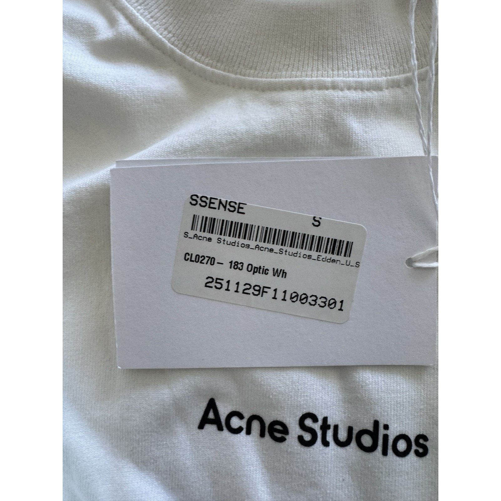 Acne Studios Acne Studios CL0270 OPTIC WHITE Long Sleeve T-Shirt | Grailed