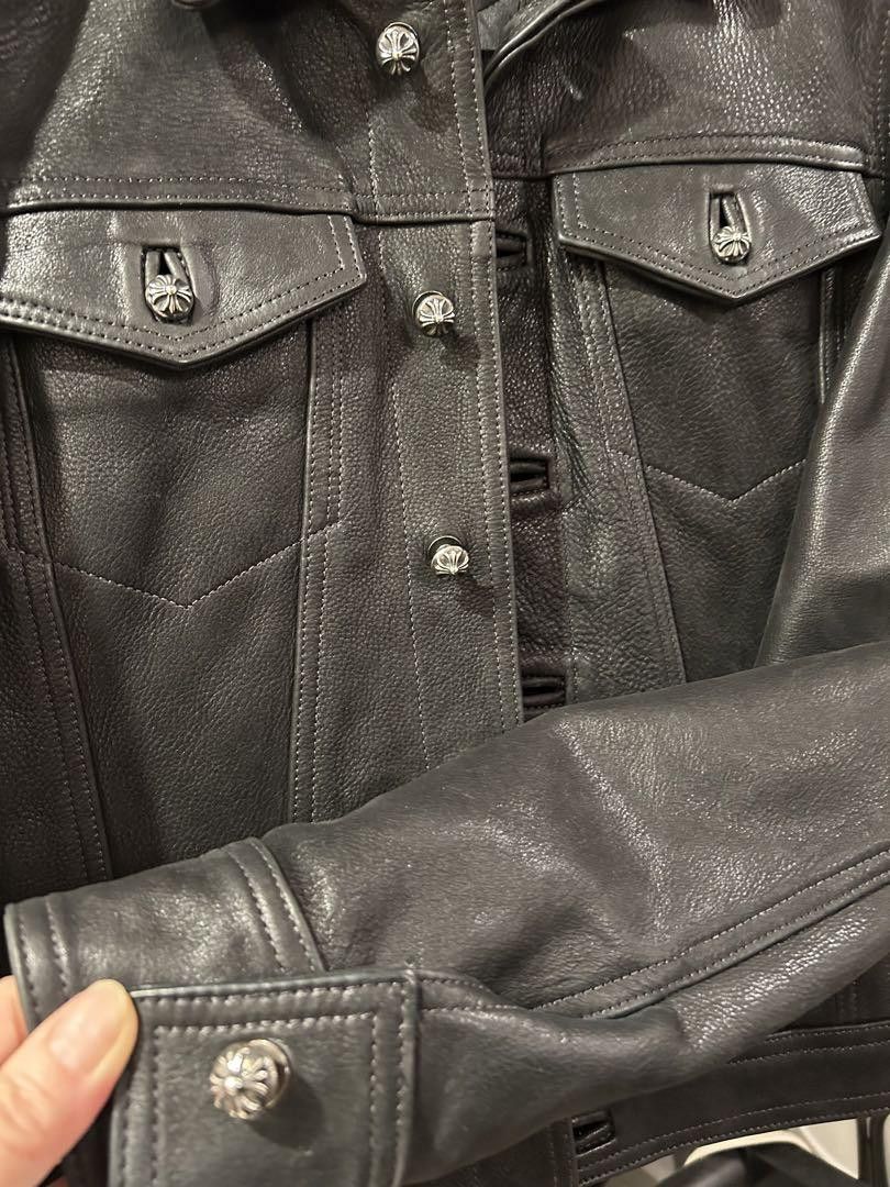 Chrome Hearts Chrome hearts Leather Jacket Star RARE | Grailed
