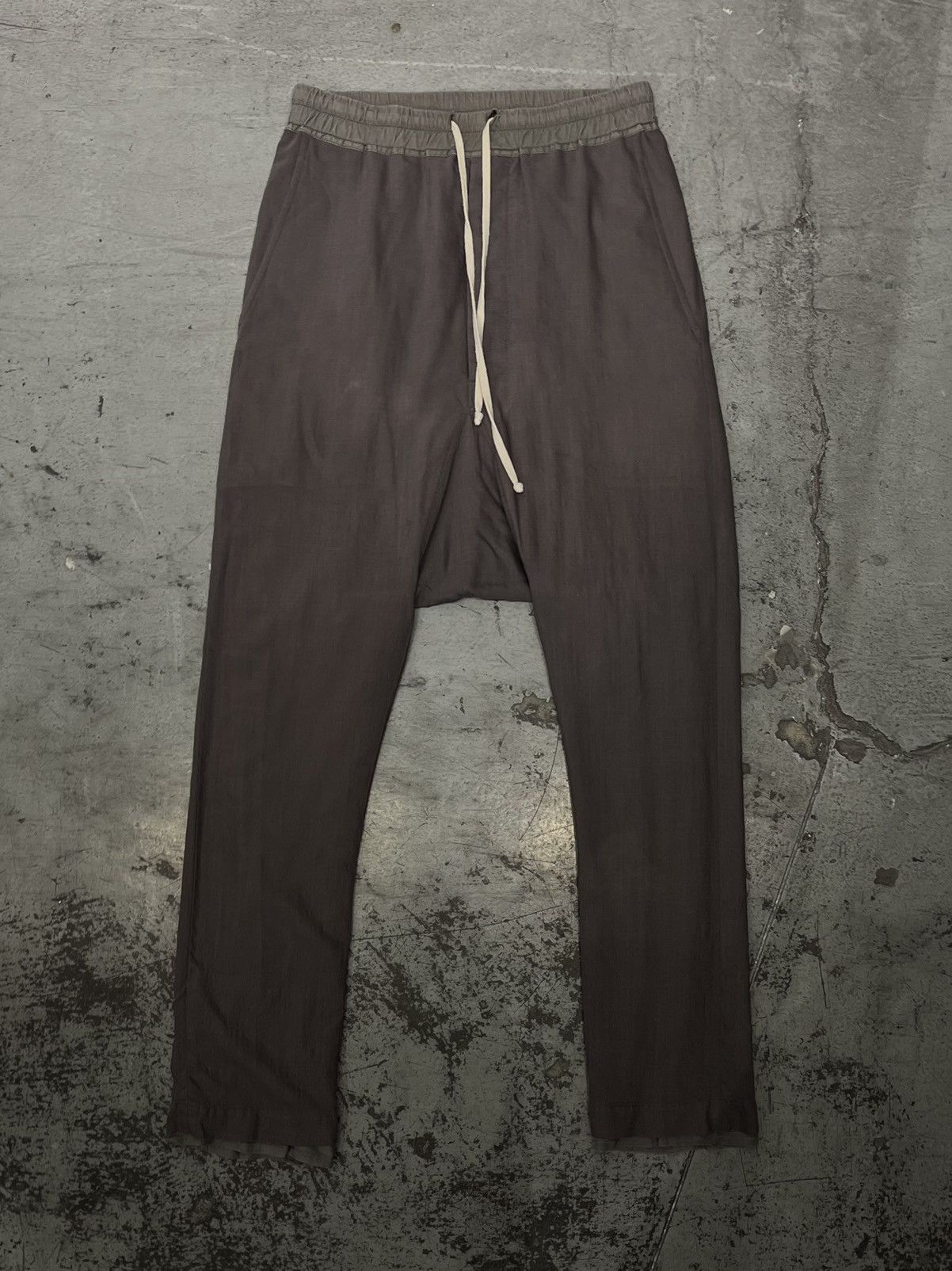 Rick Owens SS13 “Island” Cotton Drop Crotch Pants | Grailed