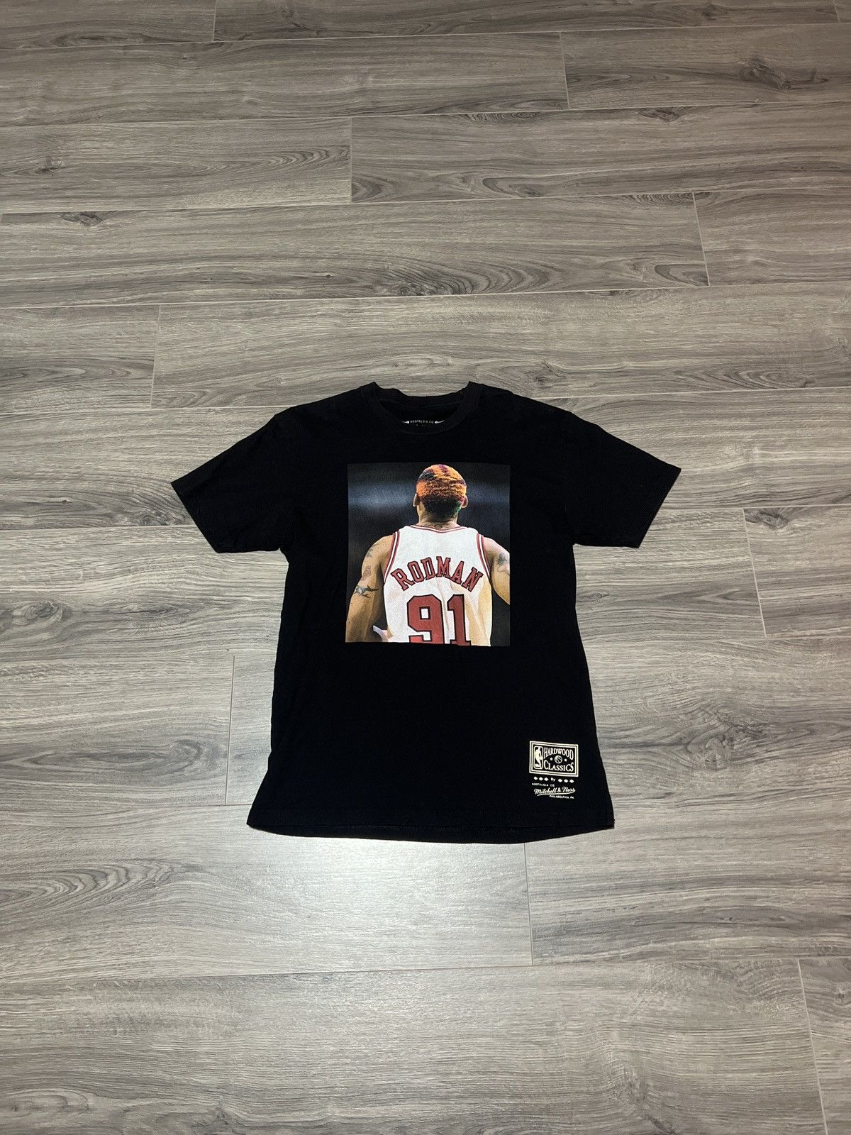 Mitchell & Ness × Vintage Dennis Rodman Mitchell and Ness graphic tee ...