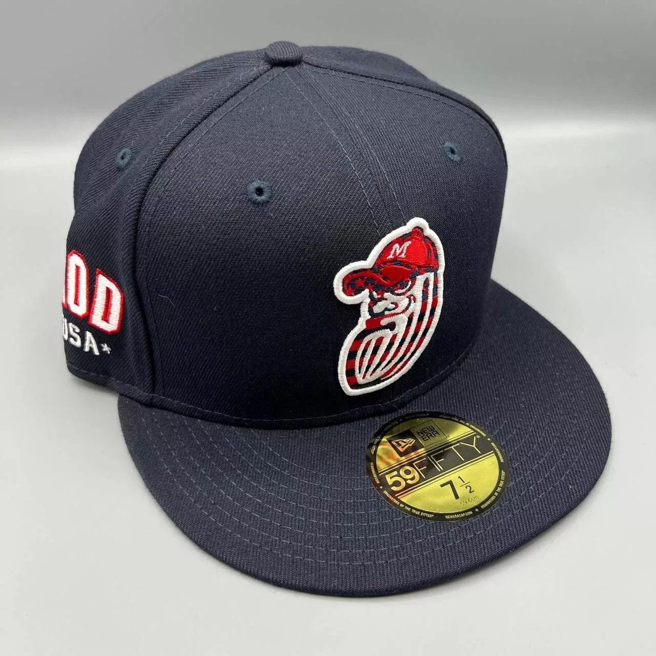 New Era Modesto Nuts Hat Men 7 1/2 MiLB 59Fifty New Era Fitted Cap ...