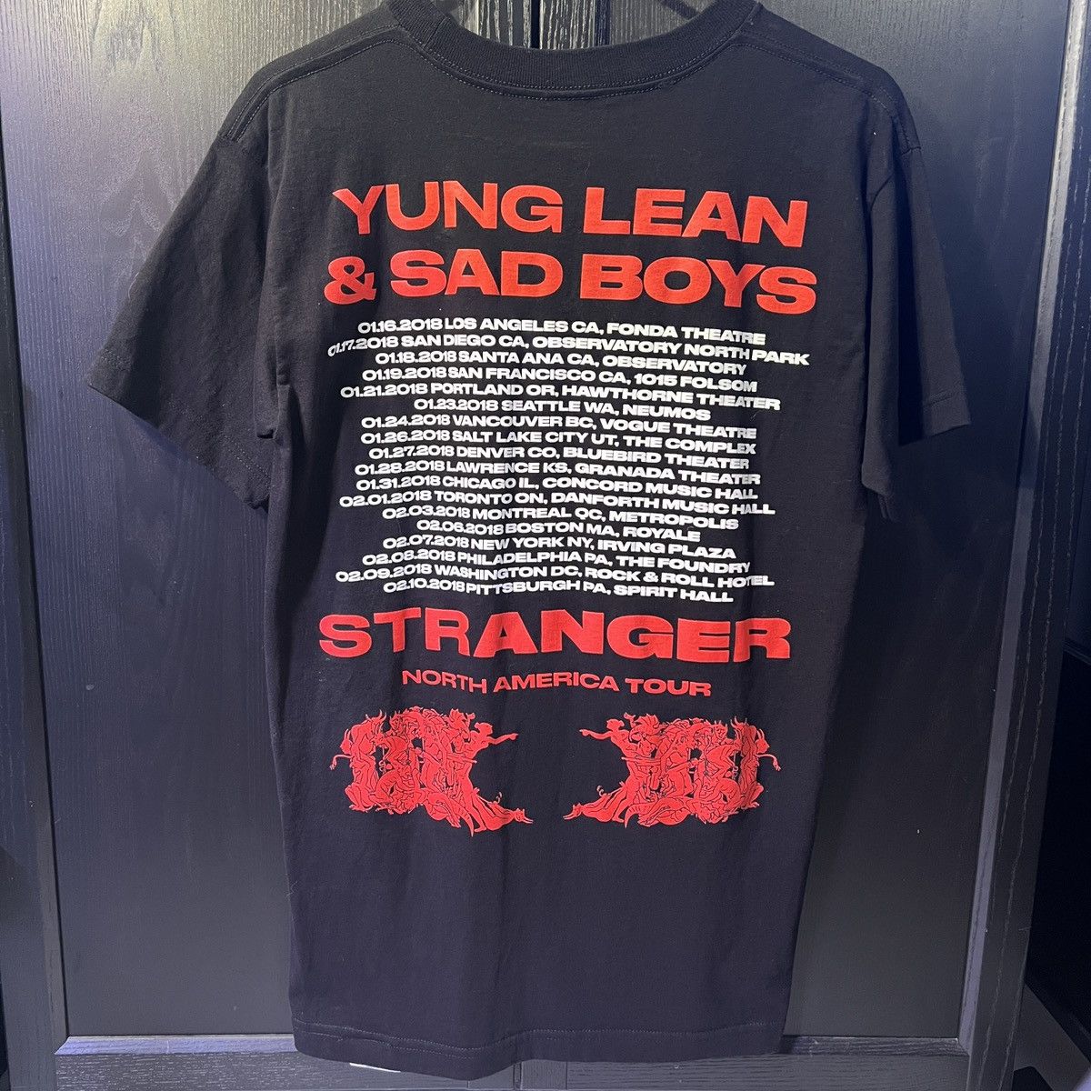 Band Tees × Streetwear Yung Lean X Sad Boys Stranger Tour Tee Brand New ...