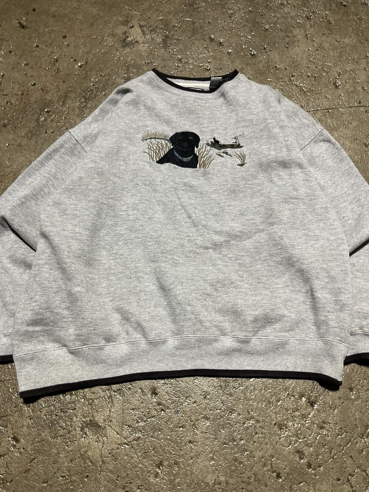 Vintage Crazy Vintage Y2K Dog Animal Nature Crewneck Gray Essential ...