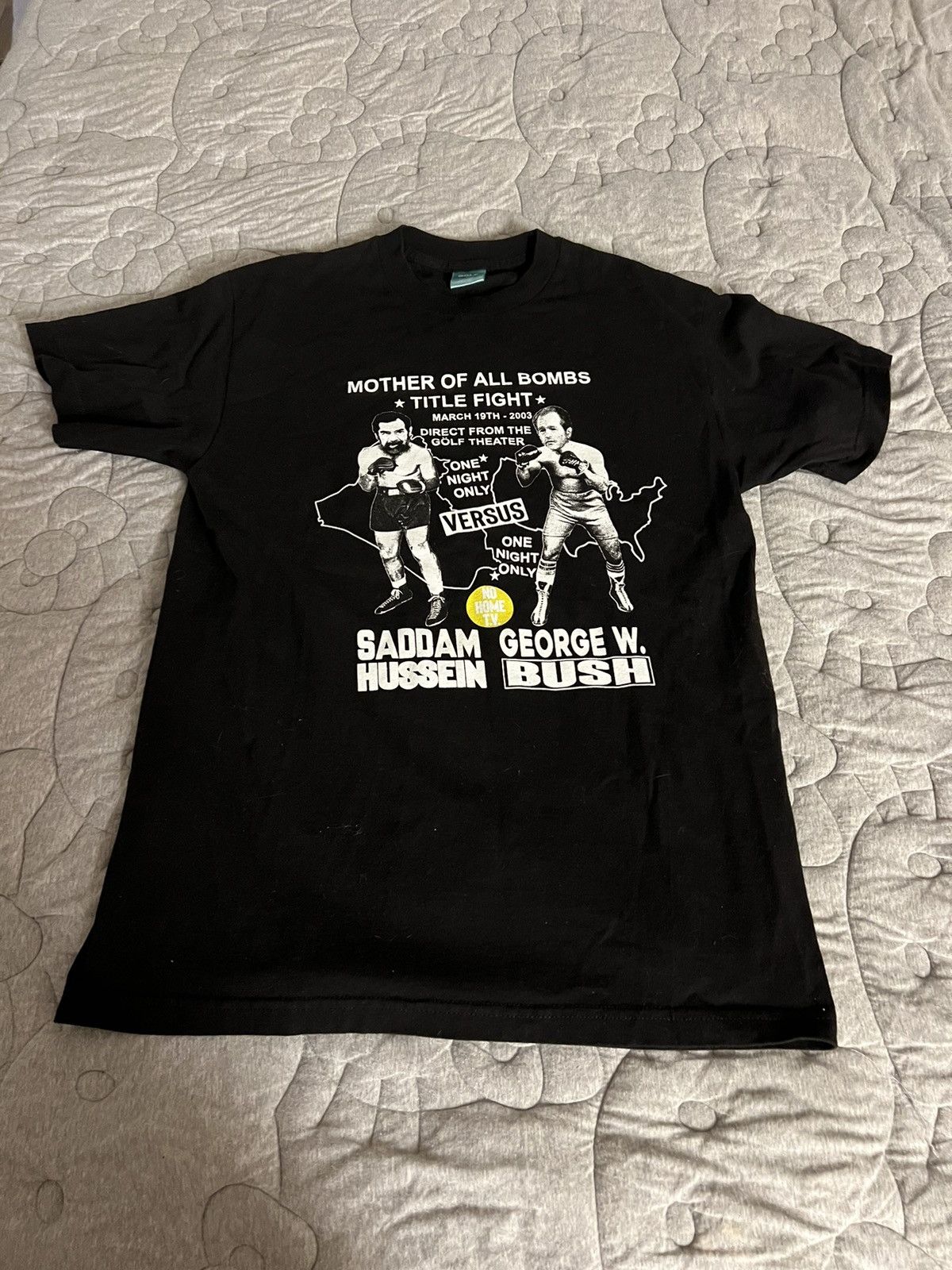 Golf Wang Golf Saddam Hussein VS George Bush Boxing Shirt | Grailed