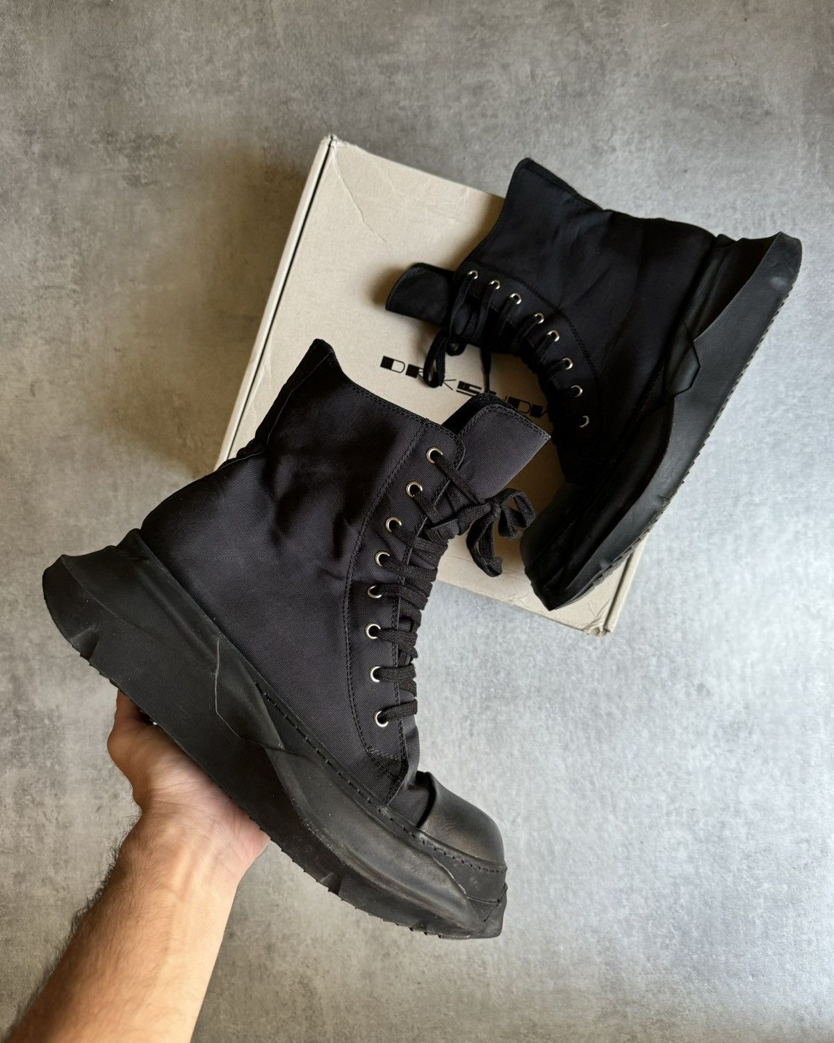 Rick Owens Rick Owens Abstract High Black DRKSHDW | Grailed