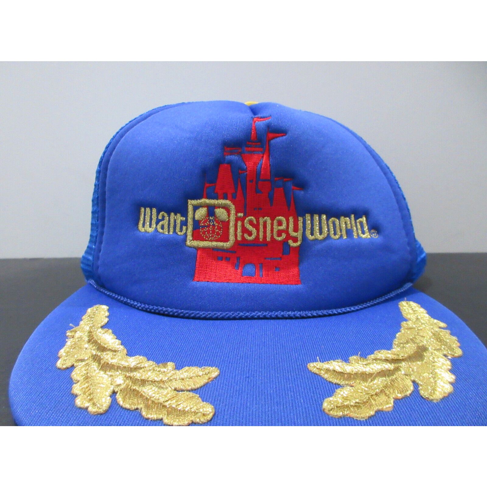 Disney VINTAGE Disney Hat Cap Snap Back Blue Trucker Mickey Mouse Walt ...
