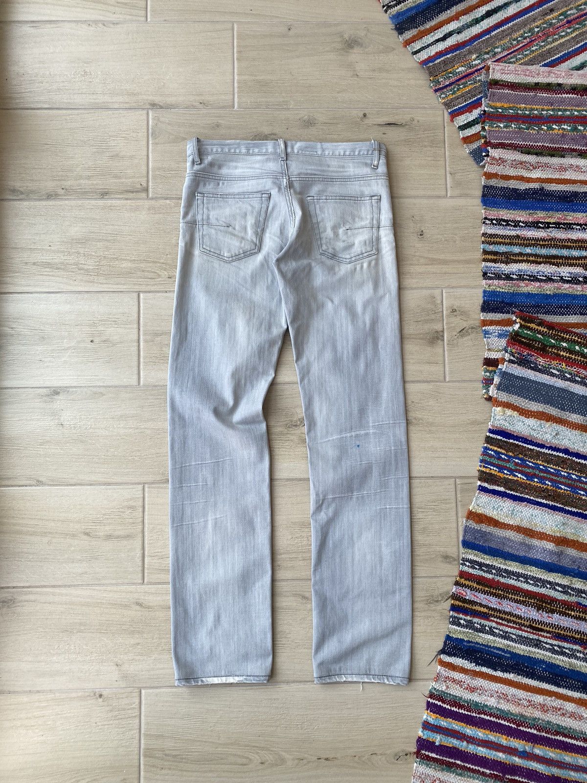 Dior × Hedi Slimane Dior Homme by Hedi Slimane “Damage” Wash Jeans ...