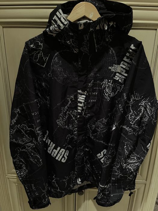 Supreme Supreme x The North Face Venture Maps Jacket Black SS/12 | Grailed