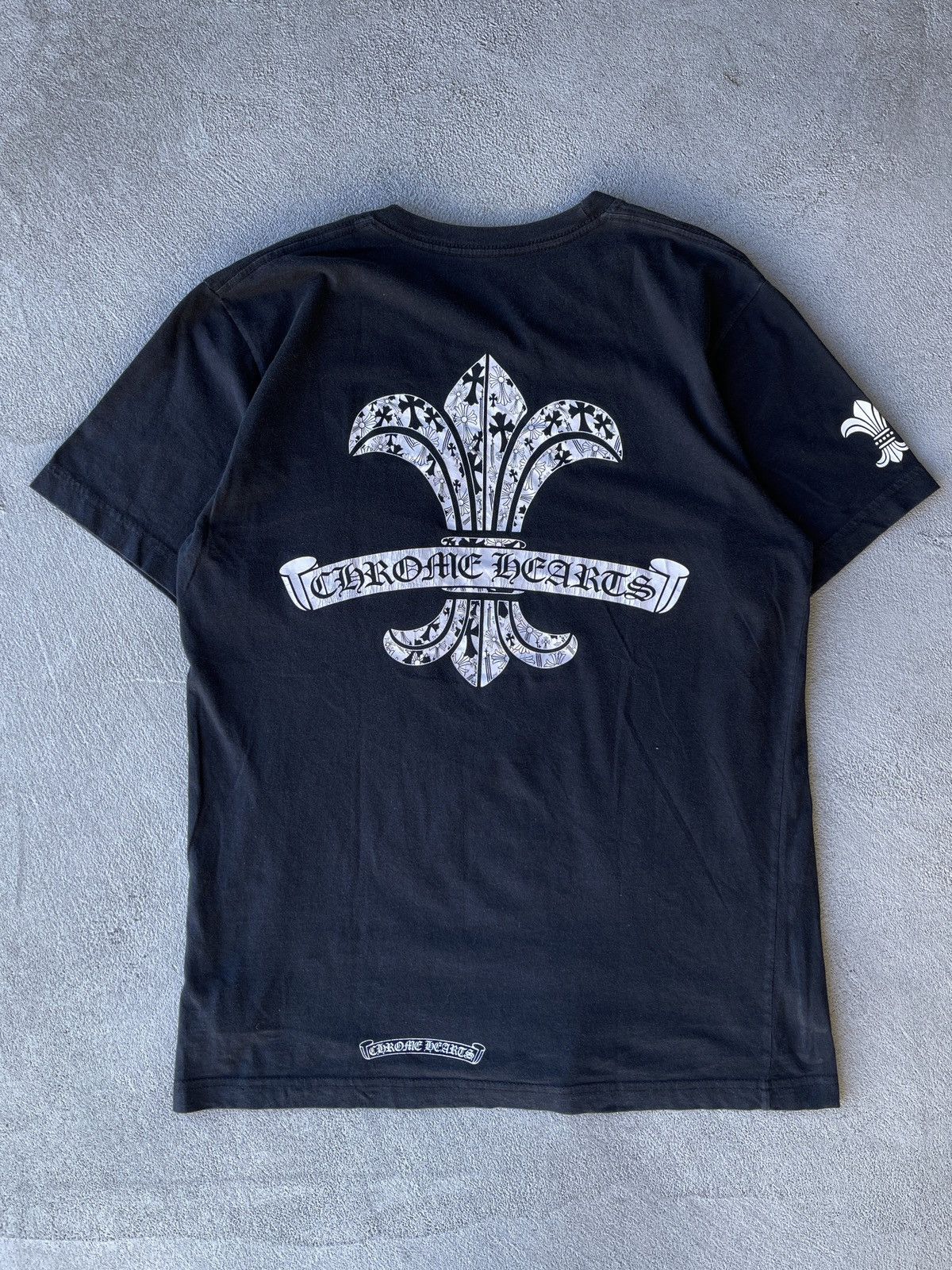 Chrome Hearts STEAL! 2010s Chrome Hearts Jumbo 3D Print Cross Logo Tee ...