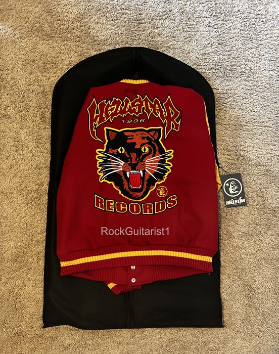 HELLSTAR Hellstar Records Werewolf Letterman Jacket | Grailed