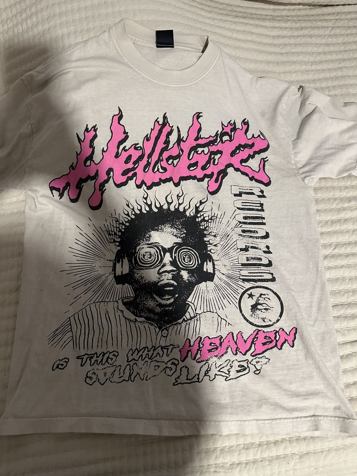 HELLSTAR HELLSTAR STUDIOS SOUNDS LIKE HEAVEN TEE CREAM | Grailed