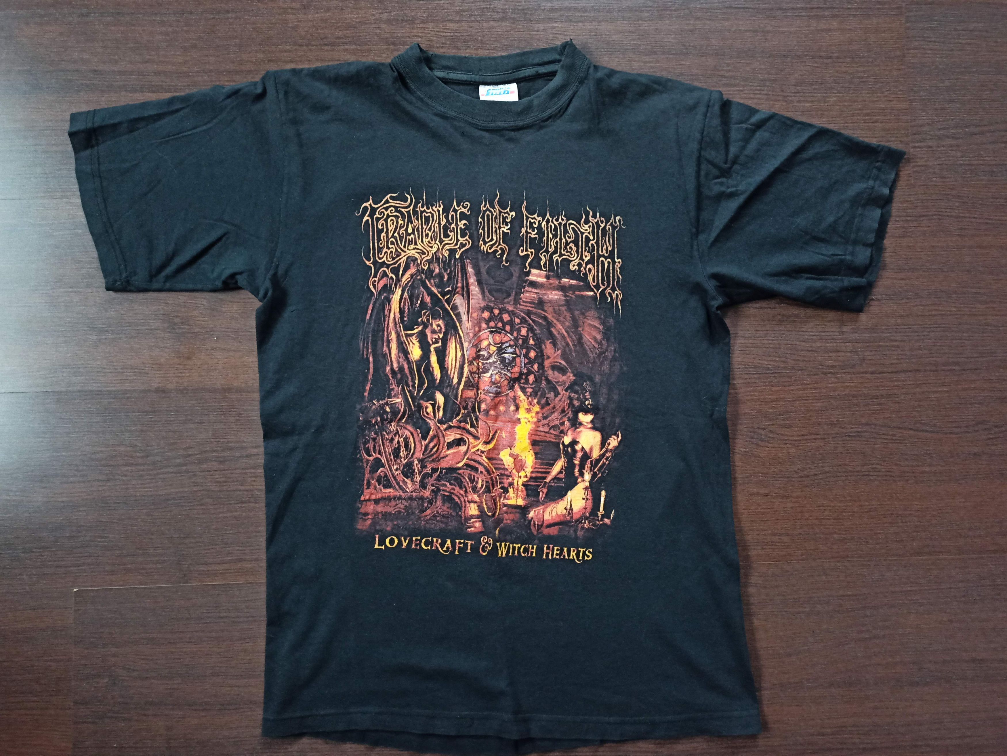 Rock Band × Rock T Shirt × Vintage Cradle Of Filth – Lovecraft & Witch ...