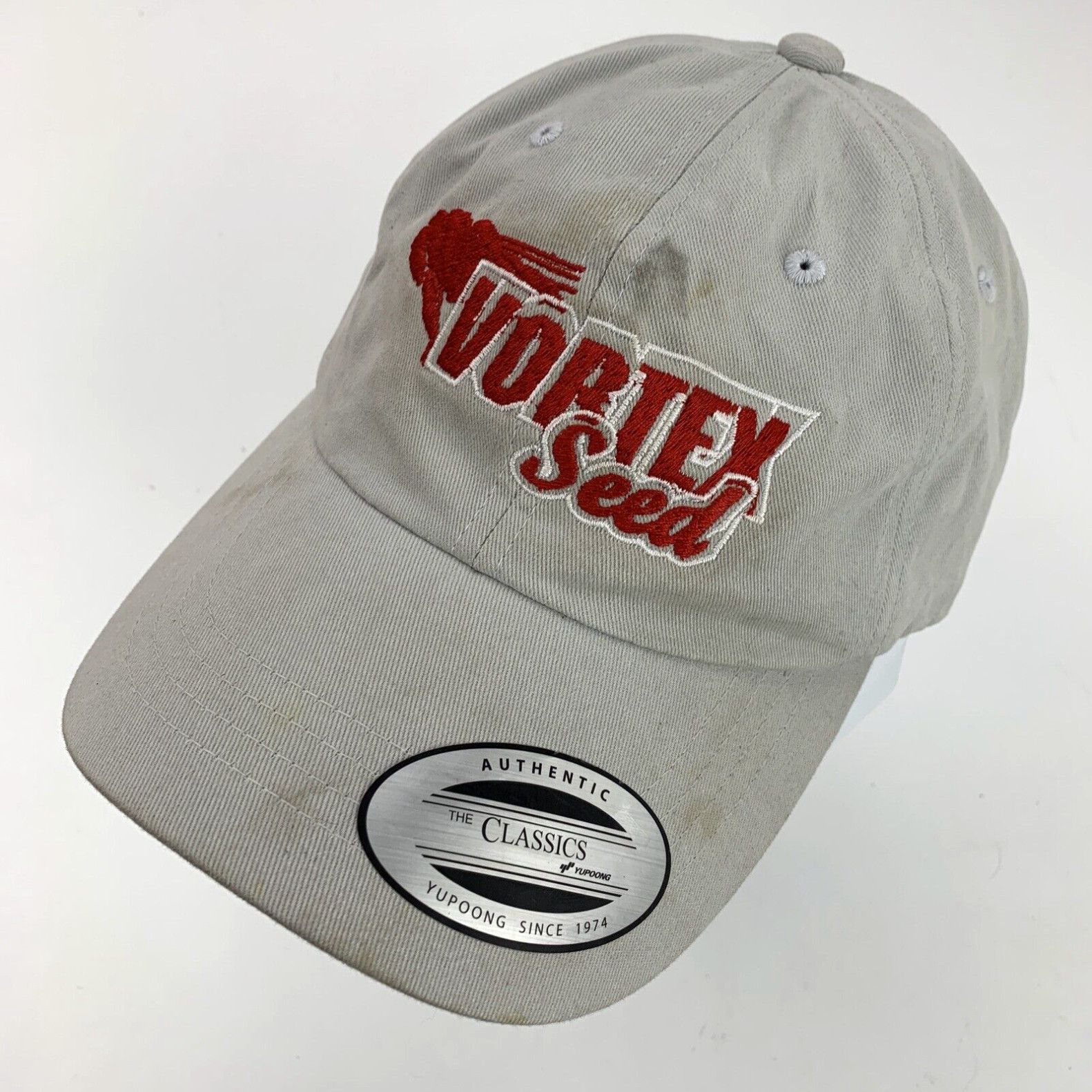 Vintage Vortex Seed Grey Ball Cap Hat Adjustable Baseball | Grailed
