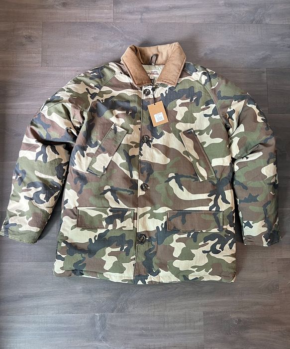 Stussy FW22 Stüssy x Denim Tears Ripstop Camo Army Puffer Jacket | Grailed