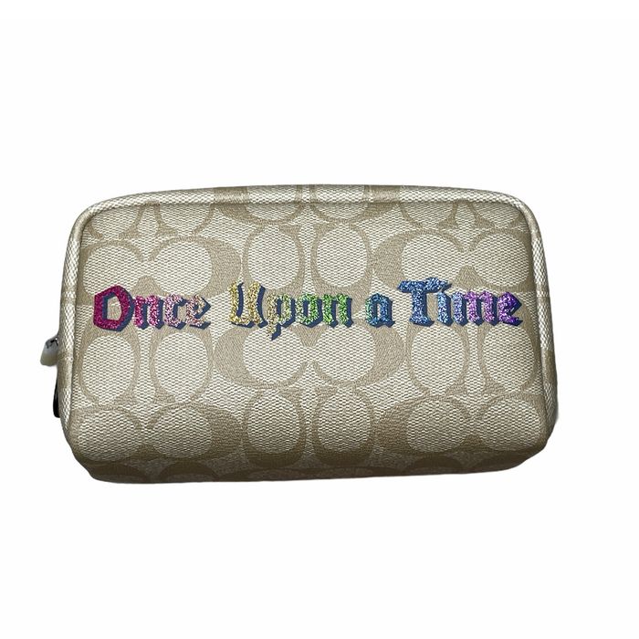 Coach Coach Small Boxy Makeup bag In Signature W/ Once Upon A Time ...