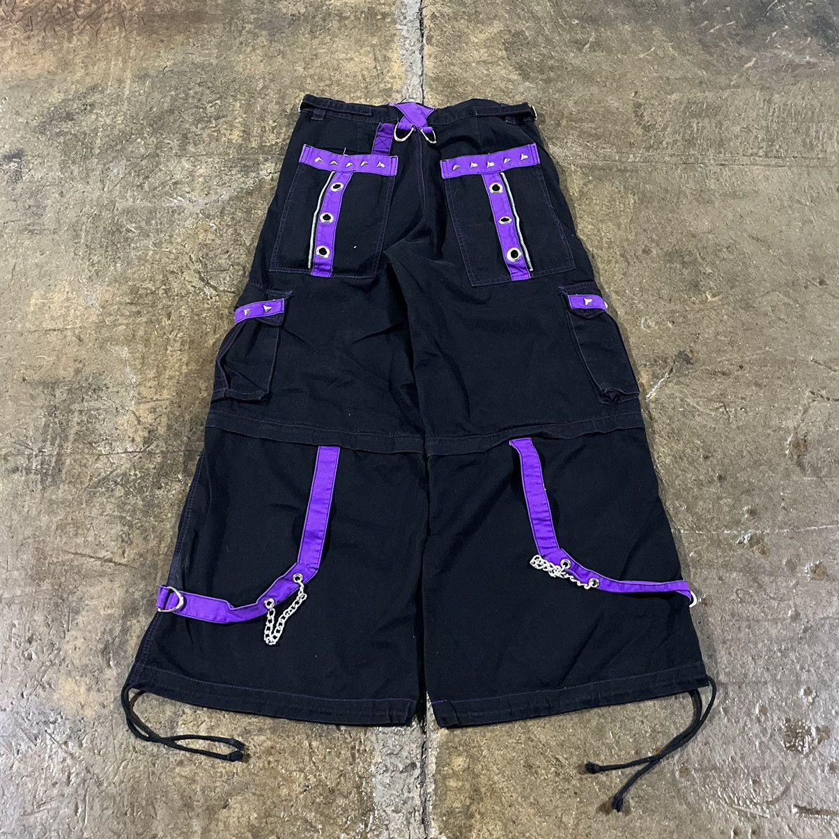 Vintage Crazy Vintage Y2K Tripp NYC Goth Punk Rave Wide Leg Pants | Grailed
