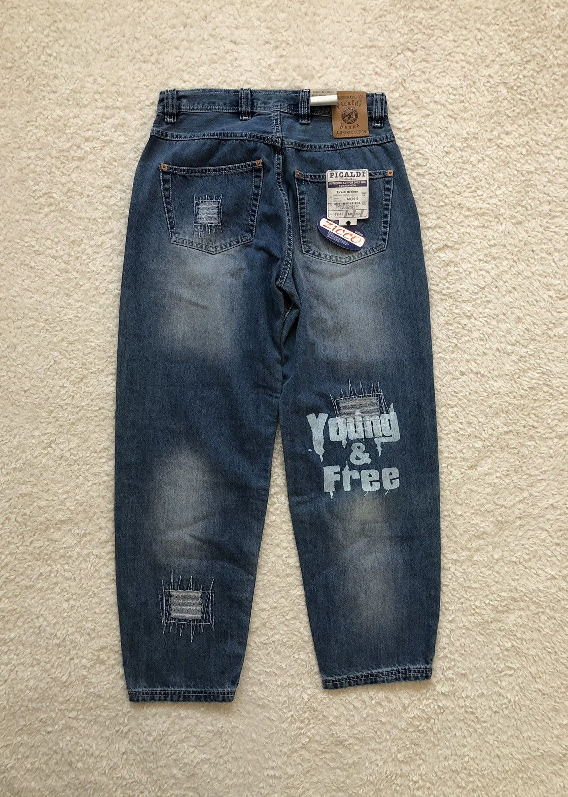 Vintage Pants Picaldi Jeans Zicco New Width Tags | Grailed