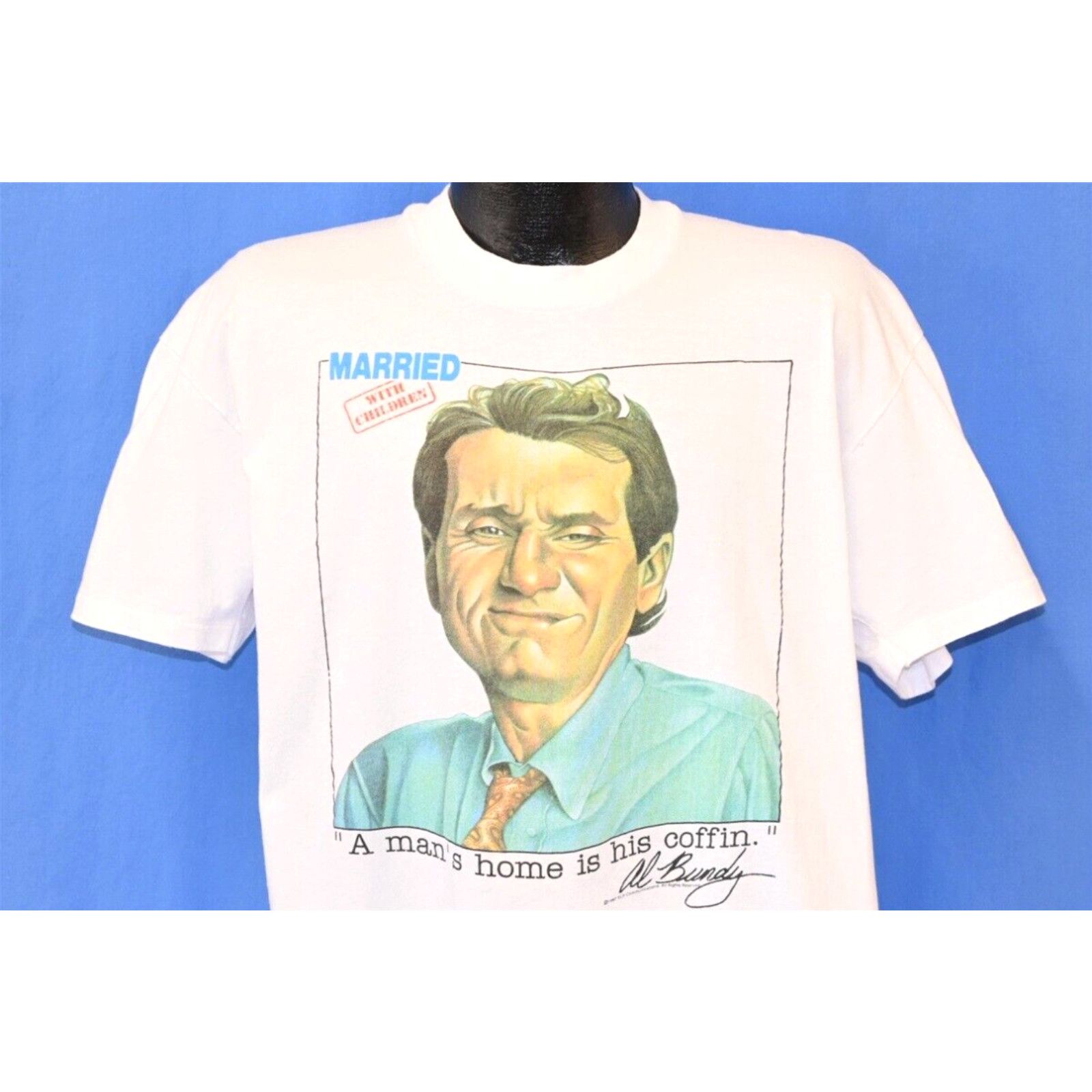 Vintage vintage 80s AL BUNDY MARRIED WITH CHILDREN MANS HOME IS HIS ...