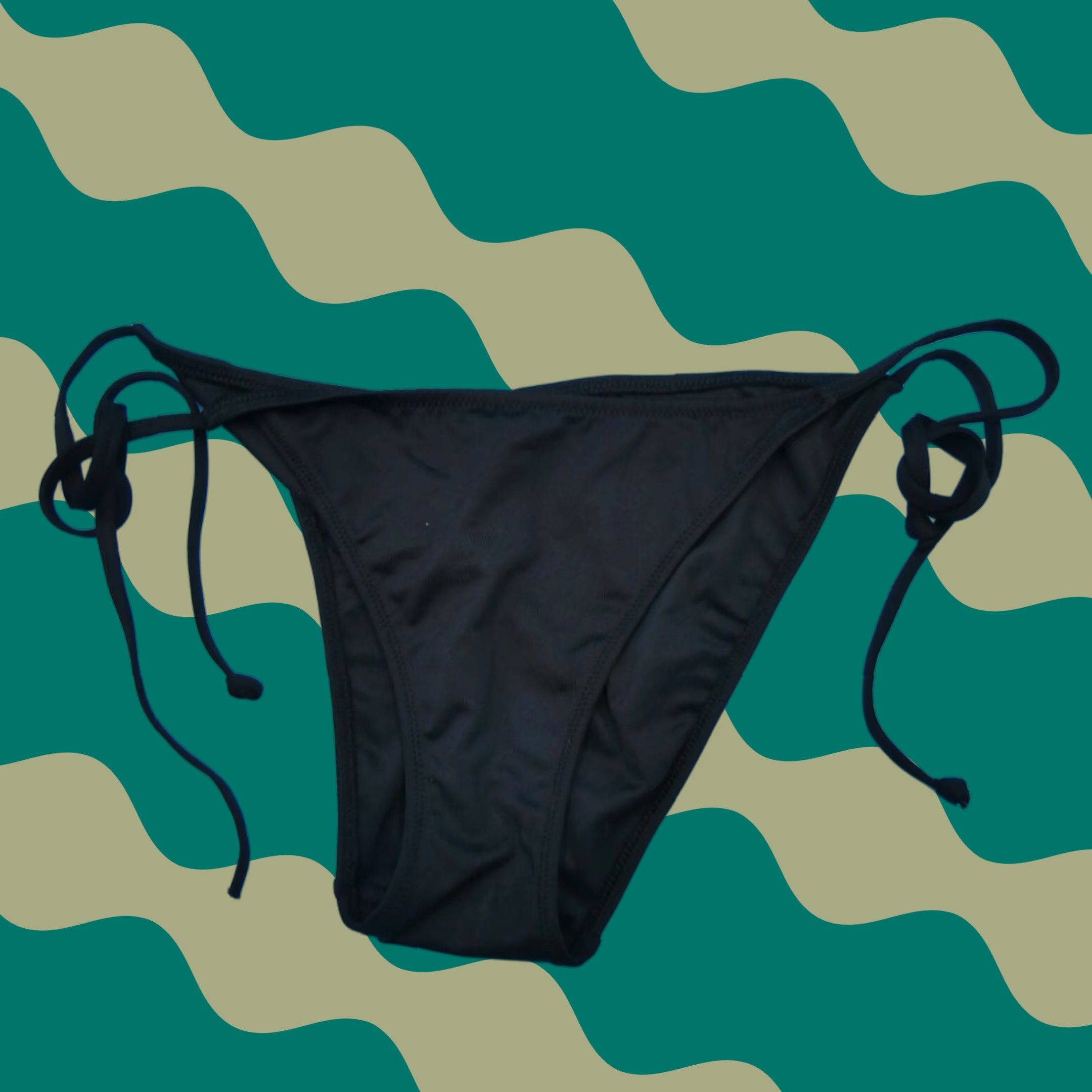 Victoria's Secret Victorias Secret Bottom Large Black Tie Bikini ...