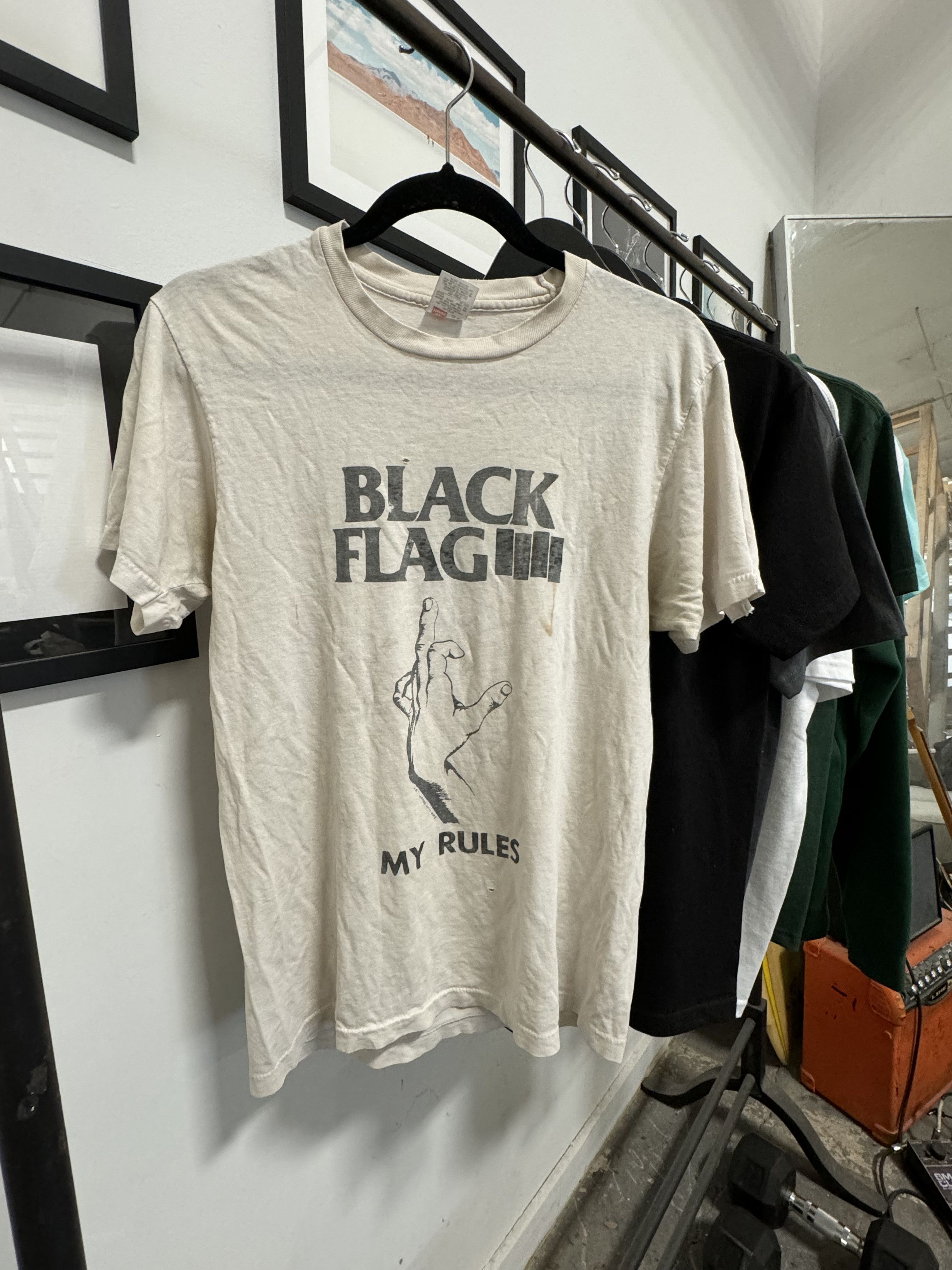 Black Flag × Hanes Black Flag My Rules | Grailed