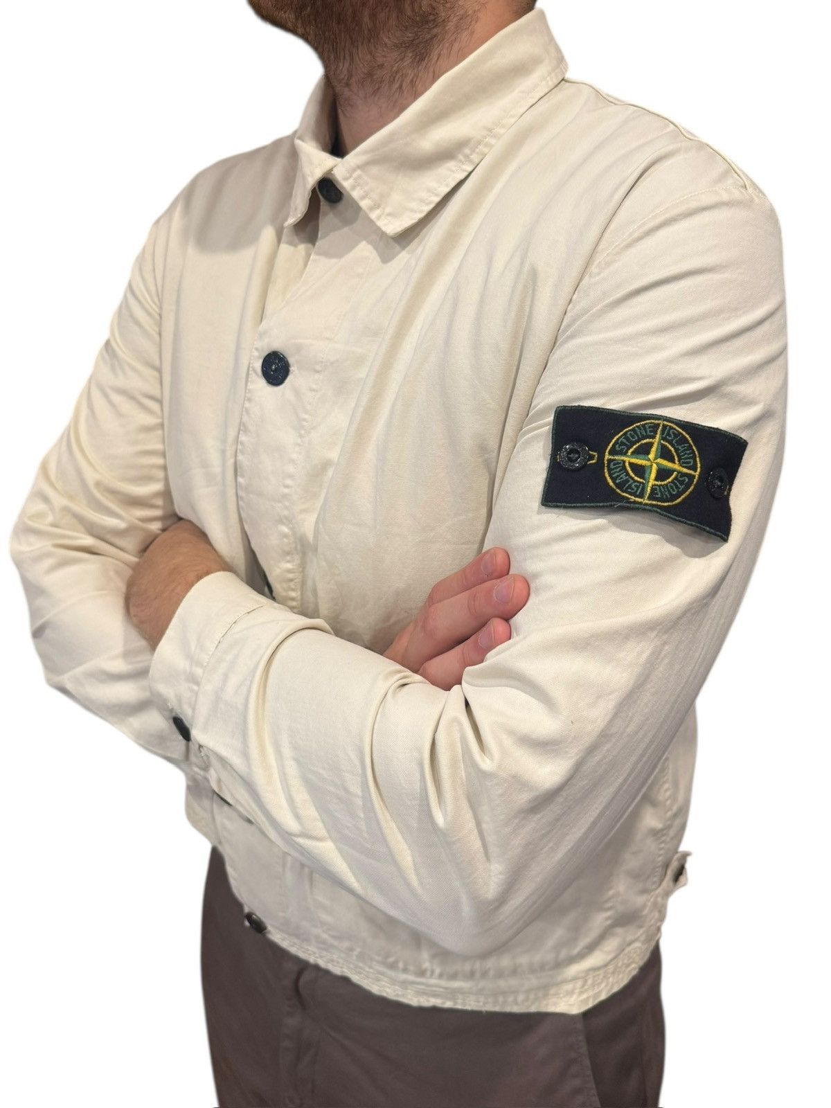 Stone Island Stone Island SS 1998 Multi Pocket Trucker Jacket Large ...