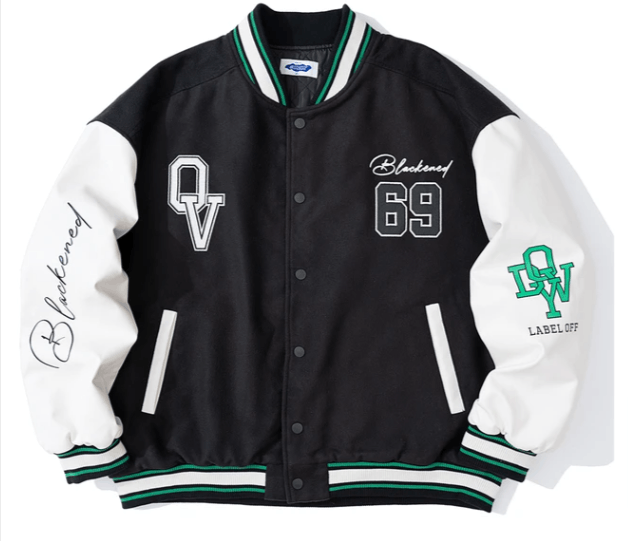 Japanese Brand × Streetwear × Vintage Black 69 Bomber Oversized Jacket ...