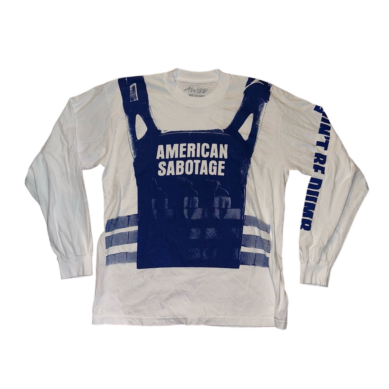 A$AP Rocky ASAP Rocky x AWGE American Sabotage - Blue Vest 2024 L/S ...