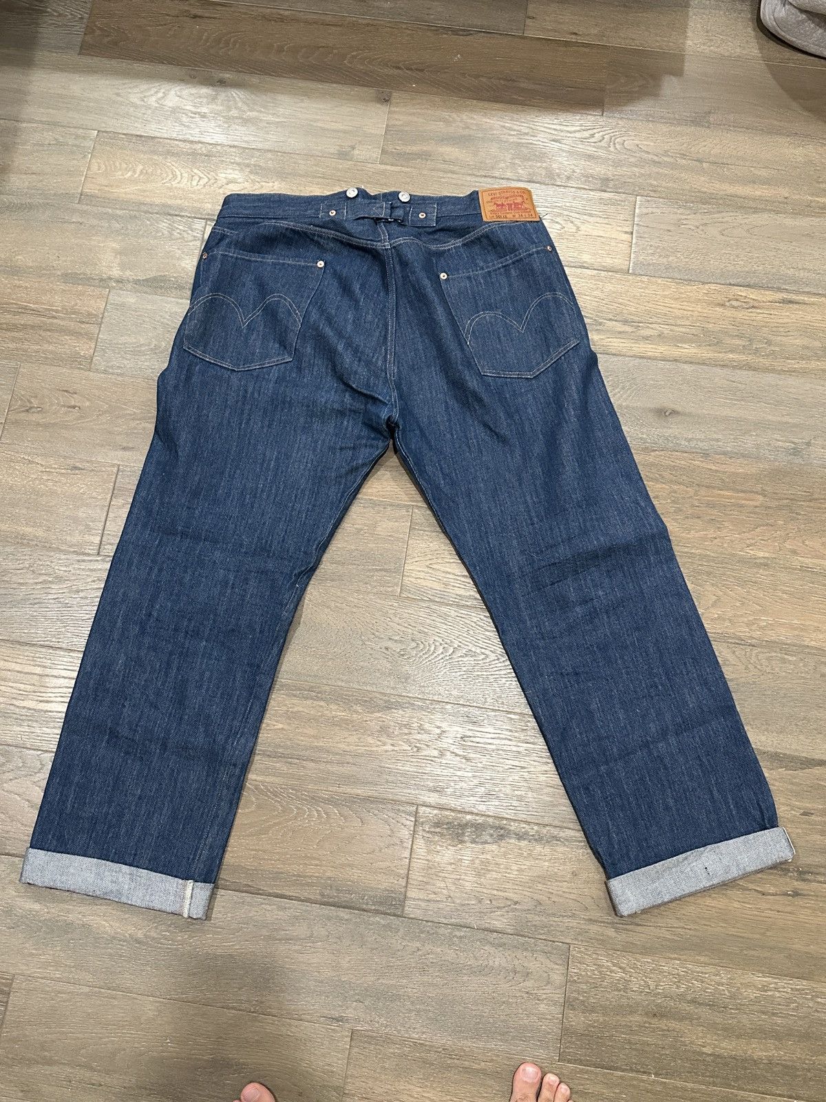 Levi's Vintage Clothing LVC levi’s vintage 1901 buckleback selveged ...
