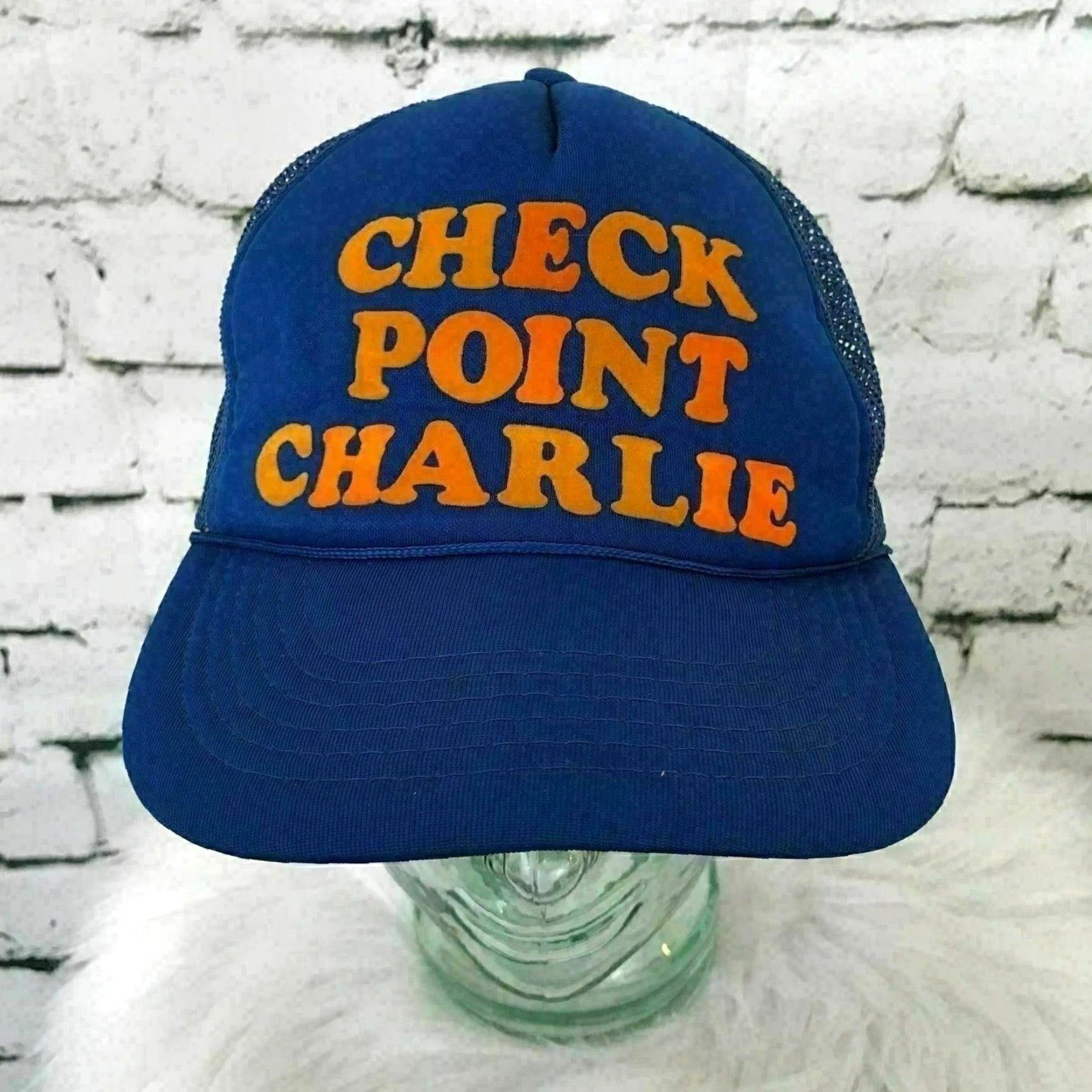 Vintage Classic Blue Mesh Back Vintage Trucker Ball Cap Snapback Hat ...